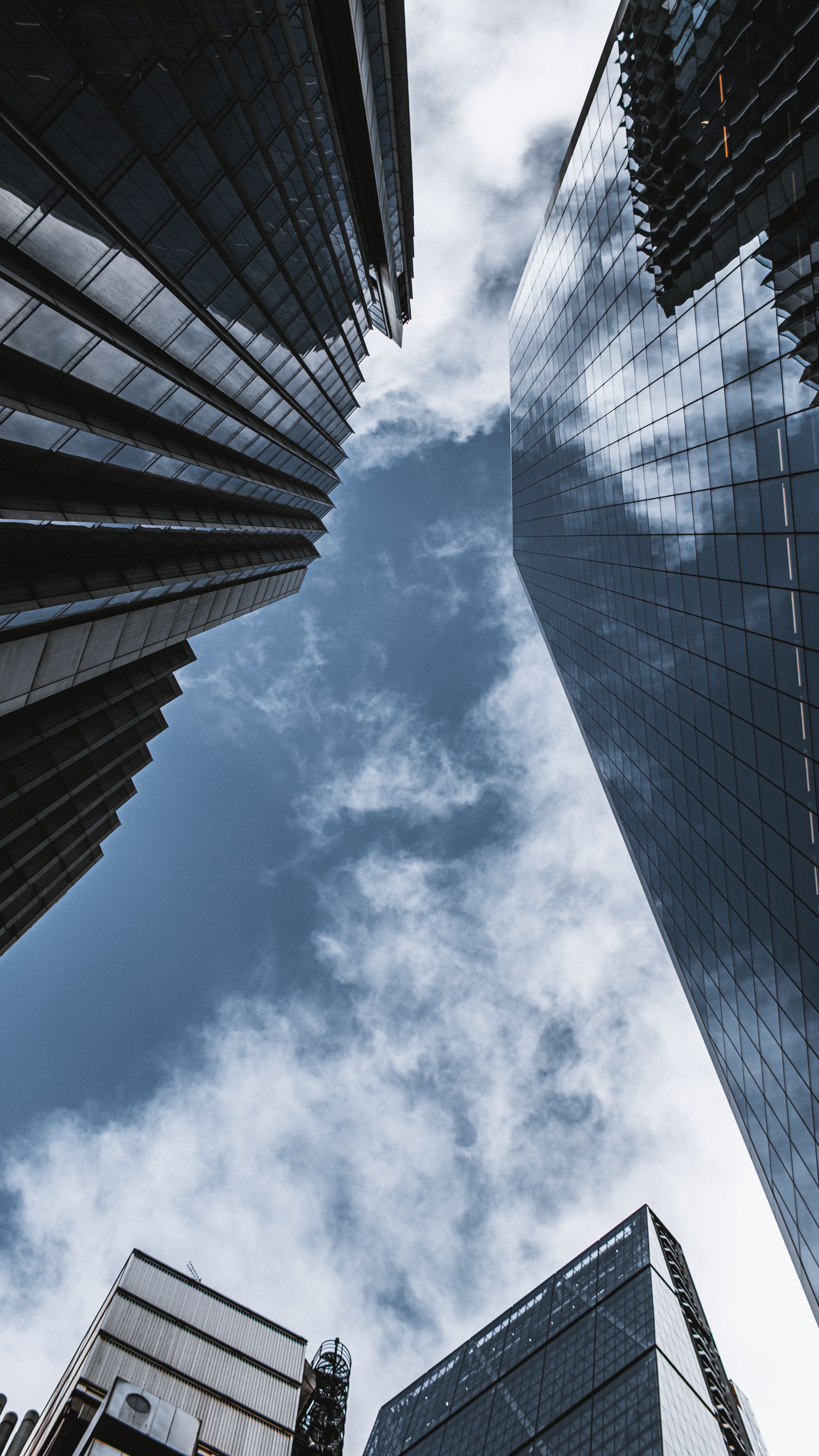Low-Angle Photograph of Tall Skyscrapers · Free Stock Photo