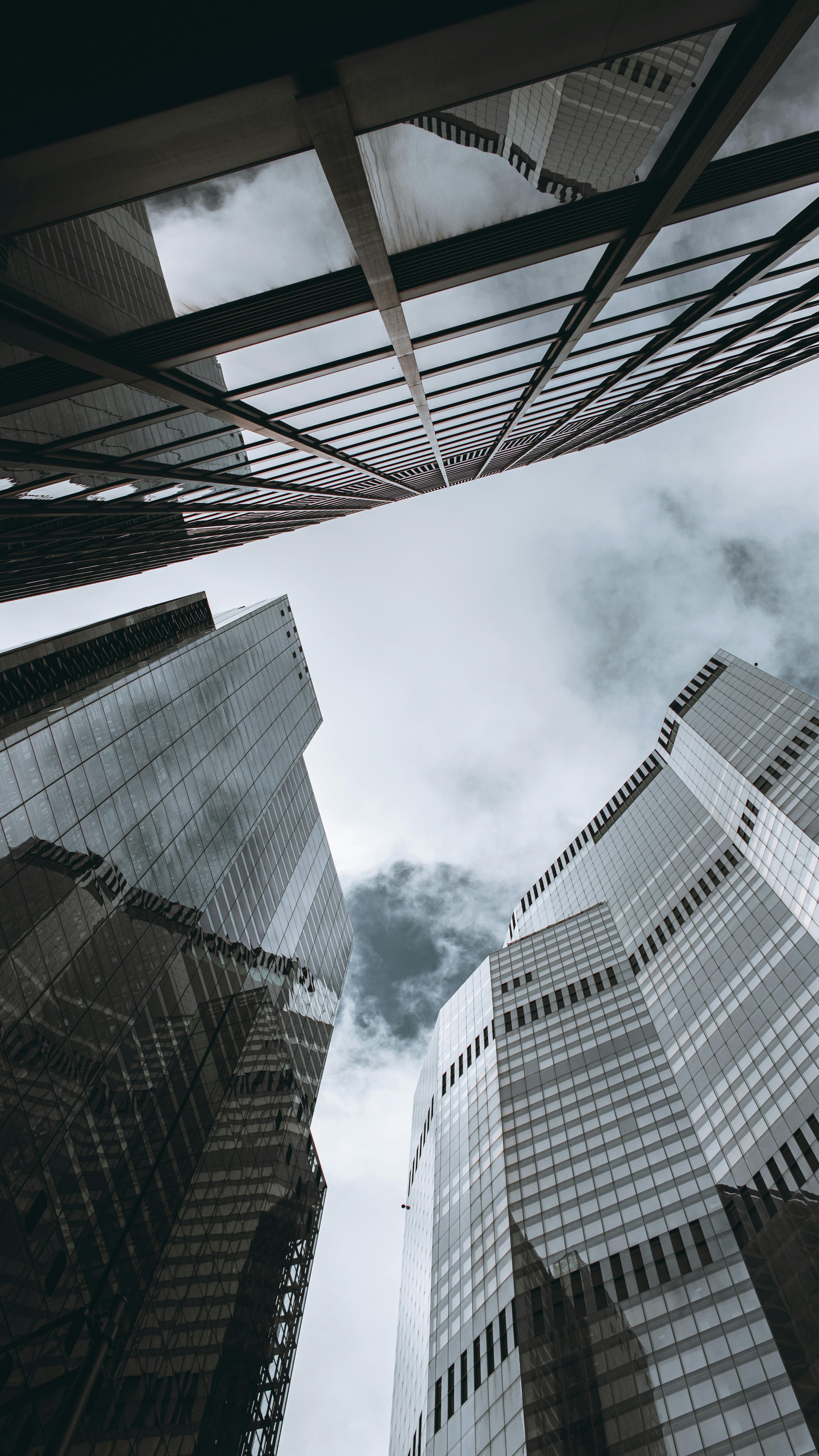 Low Angle Glass High Rise Building · Free Stock Photo