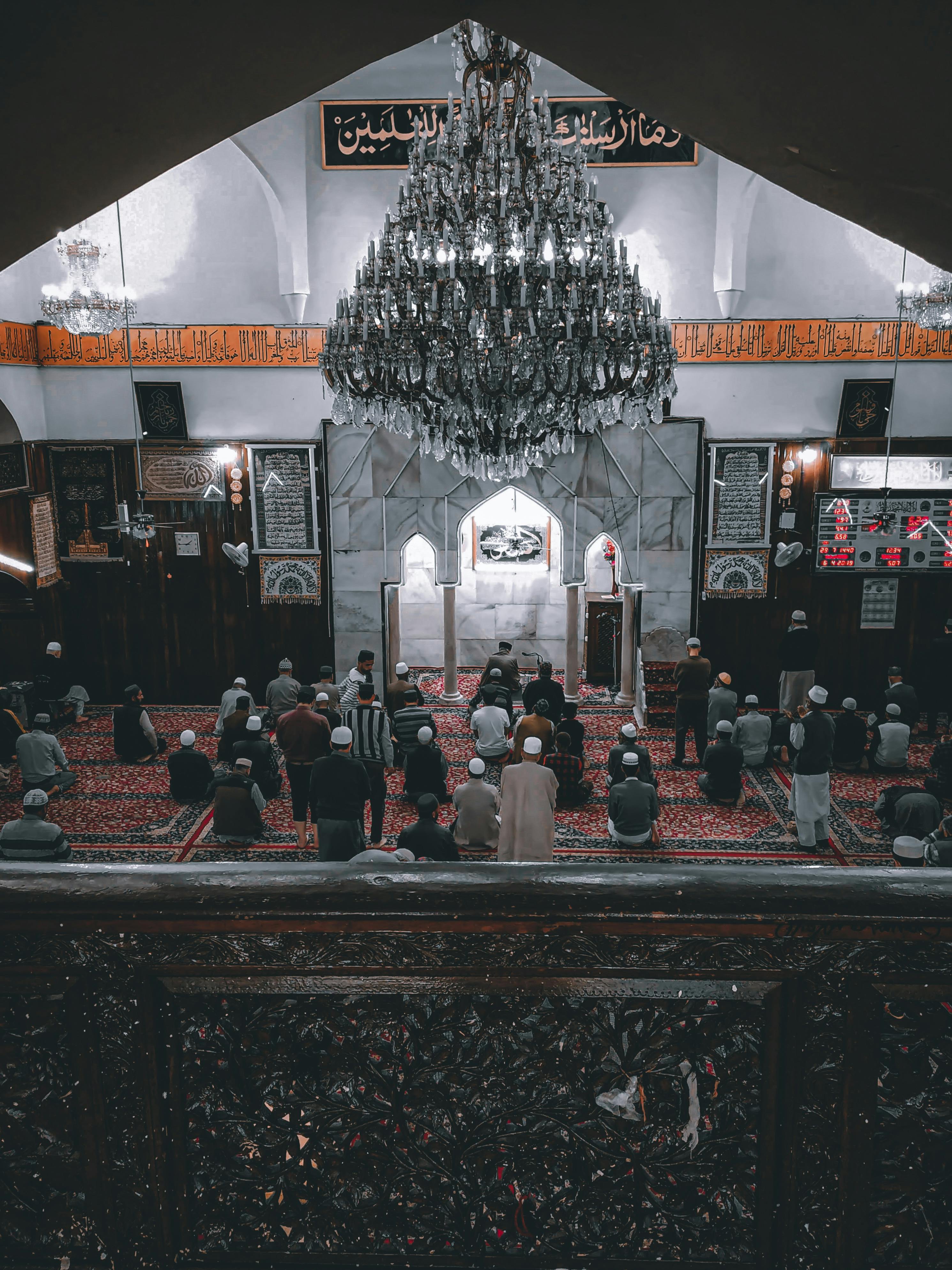 People Praying in a Mosque · Free Stock Photo