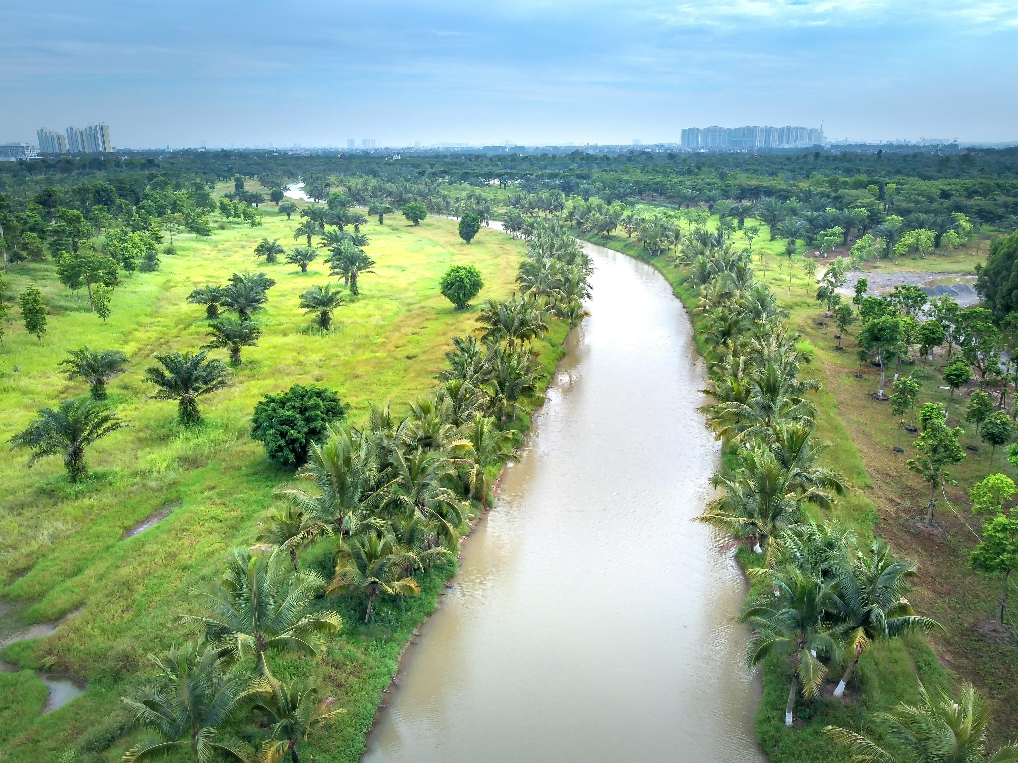 Aerial Footage of Water Channel · Free Stock Photo