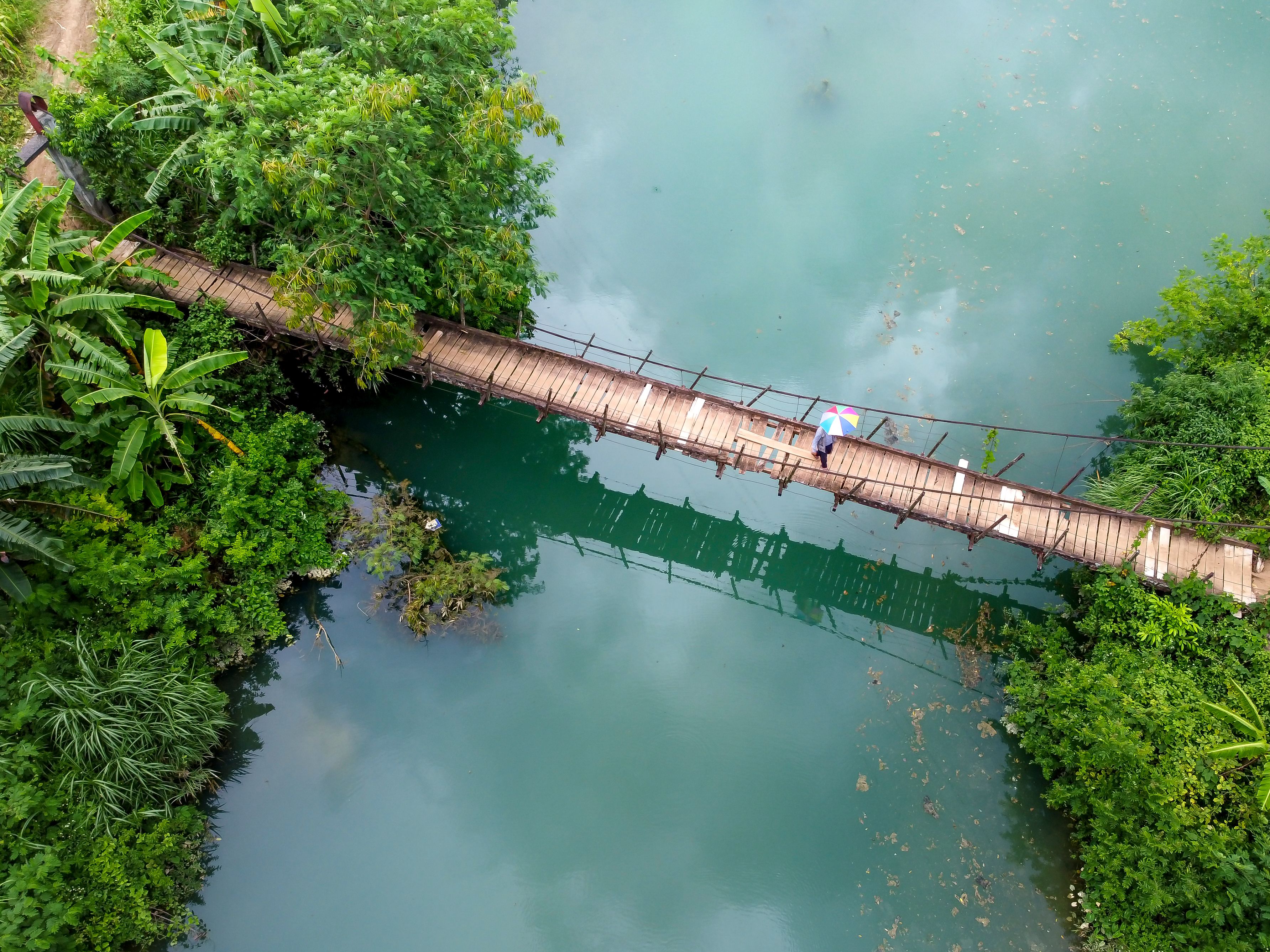 Footbridge Over Body of Water · Free Stock Photo