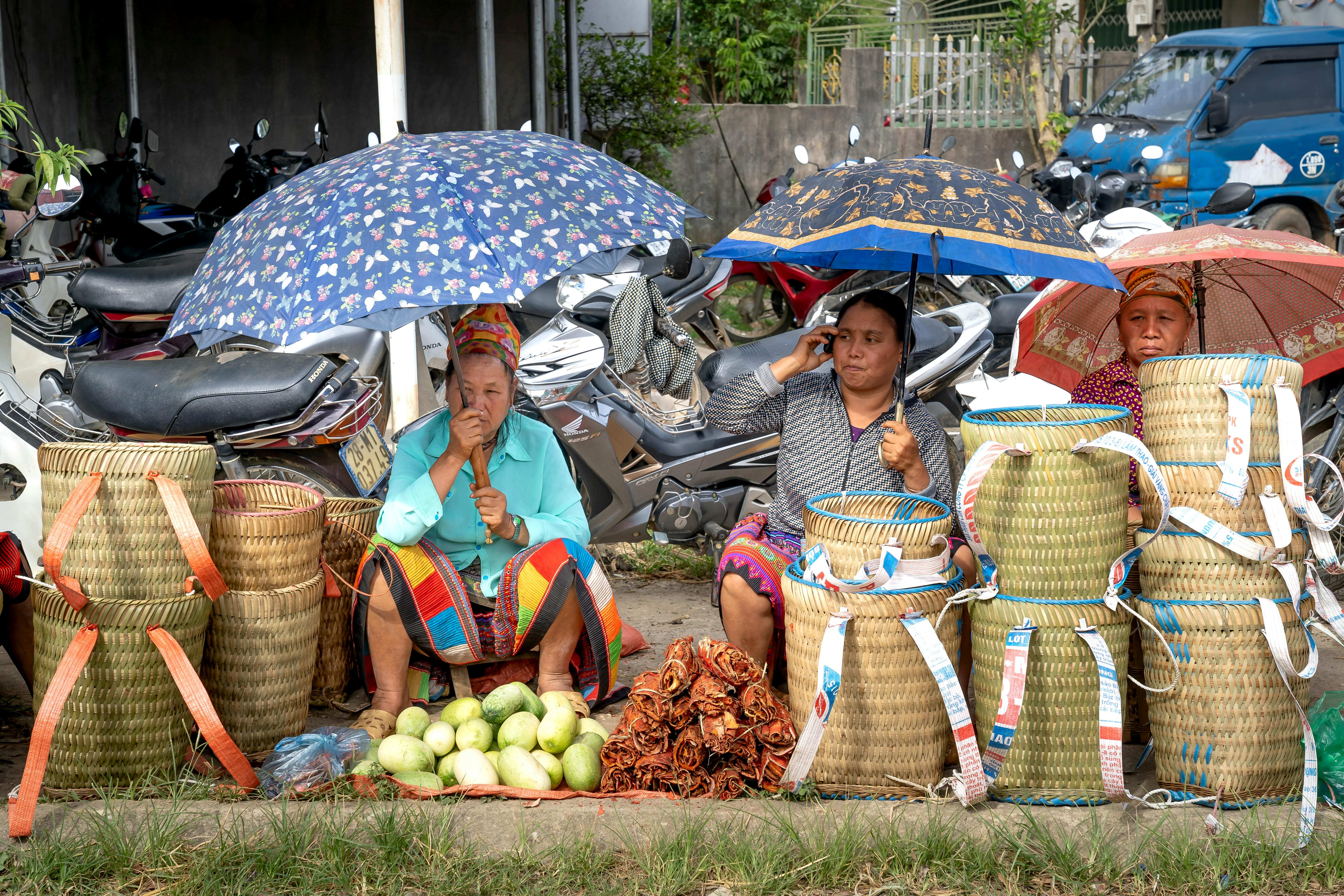 Women Selling Their Merchandise in the Market · Free Stock Photo