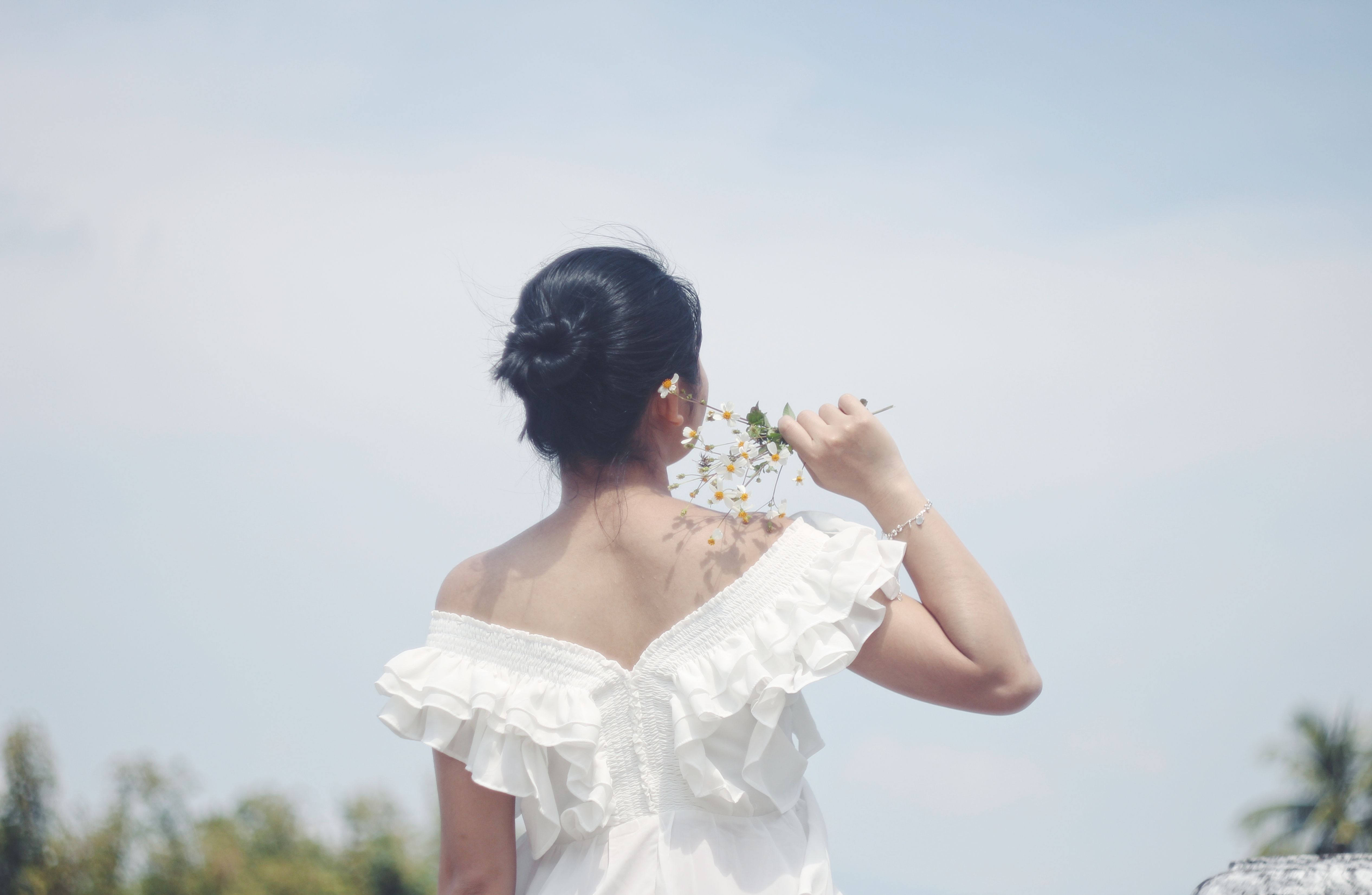 A Woman Showing Her Back · Free Stock Photo