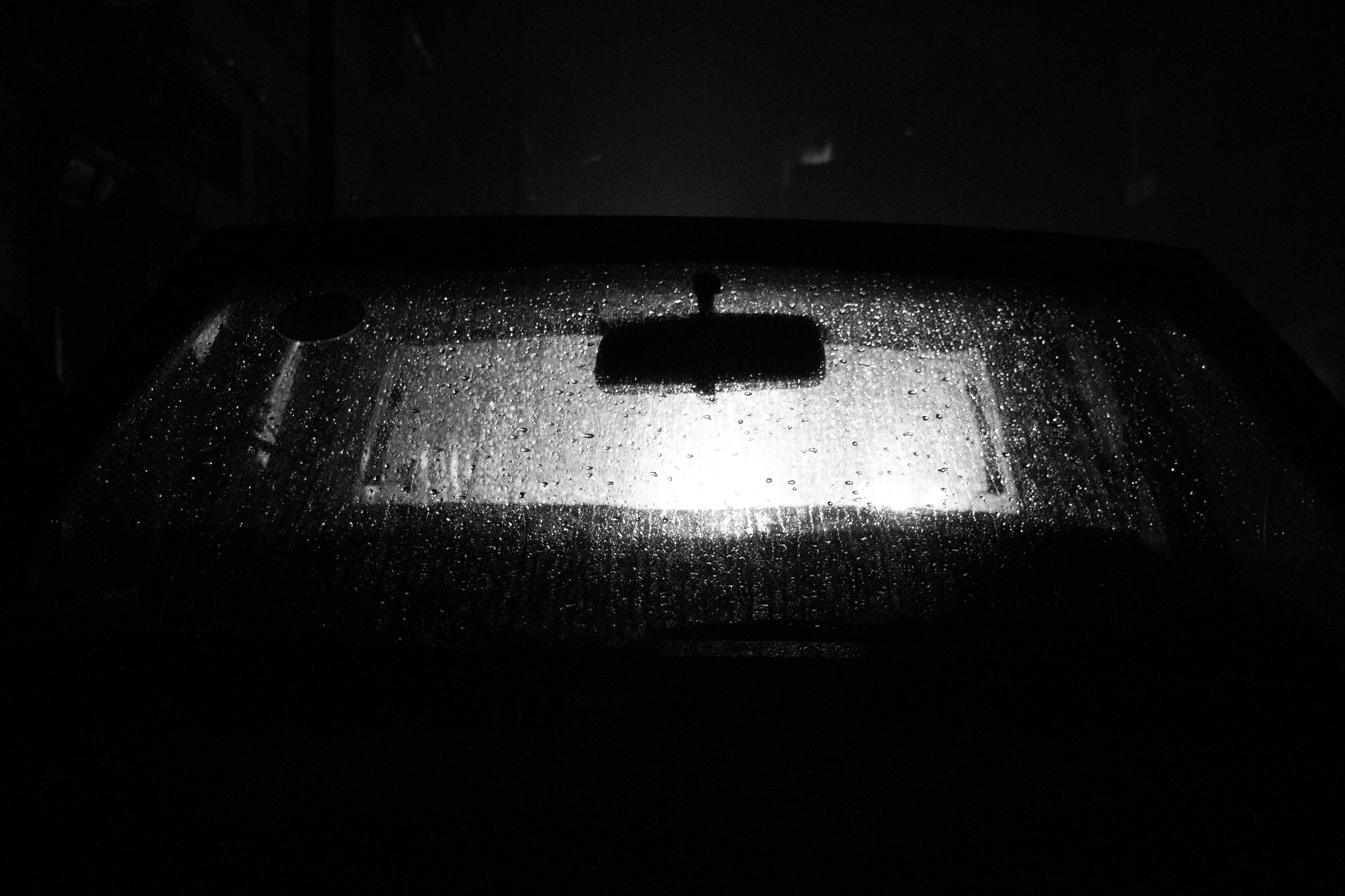 Rain Drops On Vehicle Windshield · Free Stock Photo