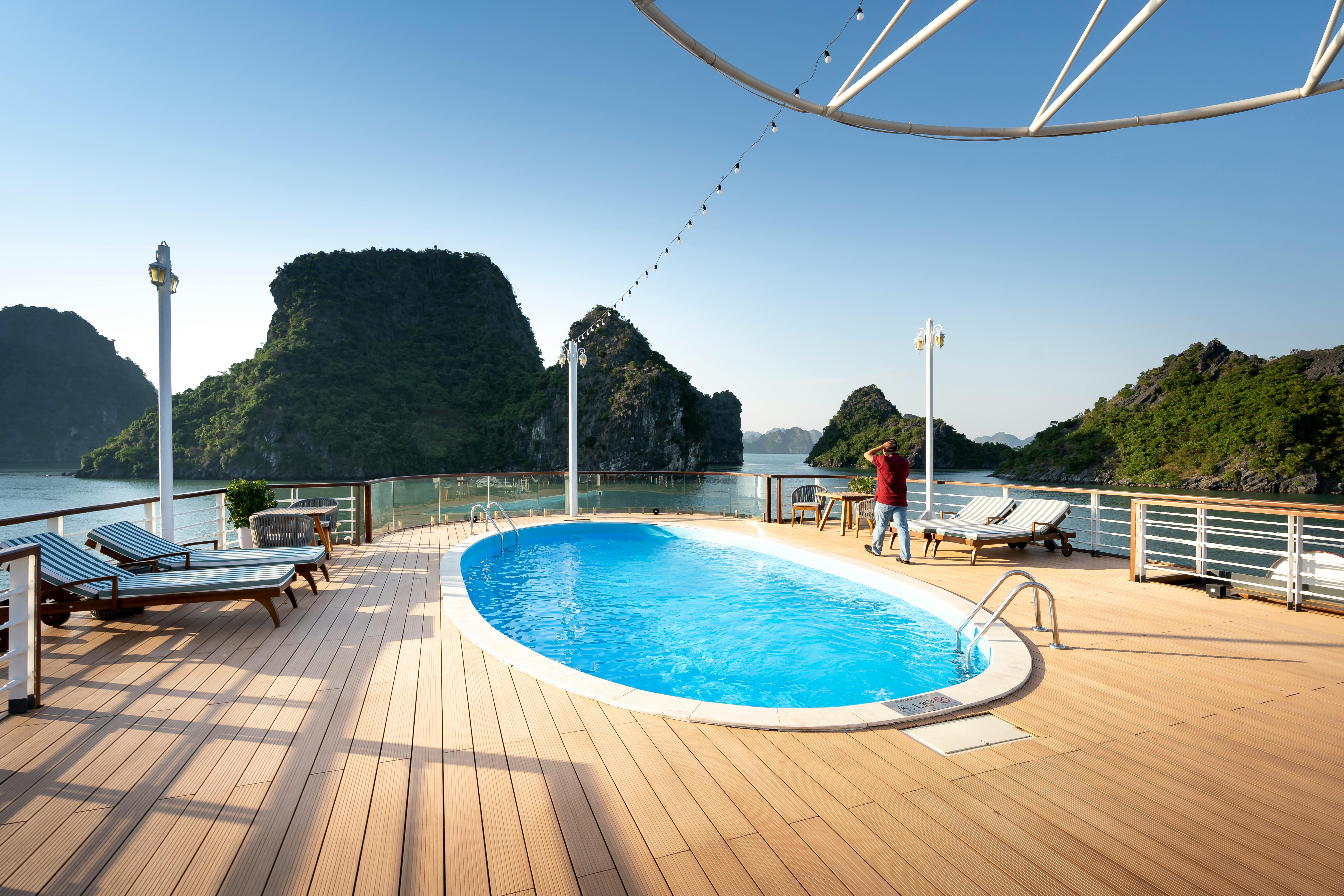 Photo of the Terrace with a Swimming Pool · Free Stock Photo