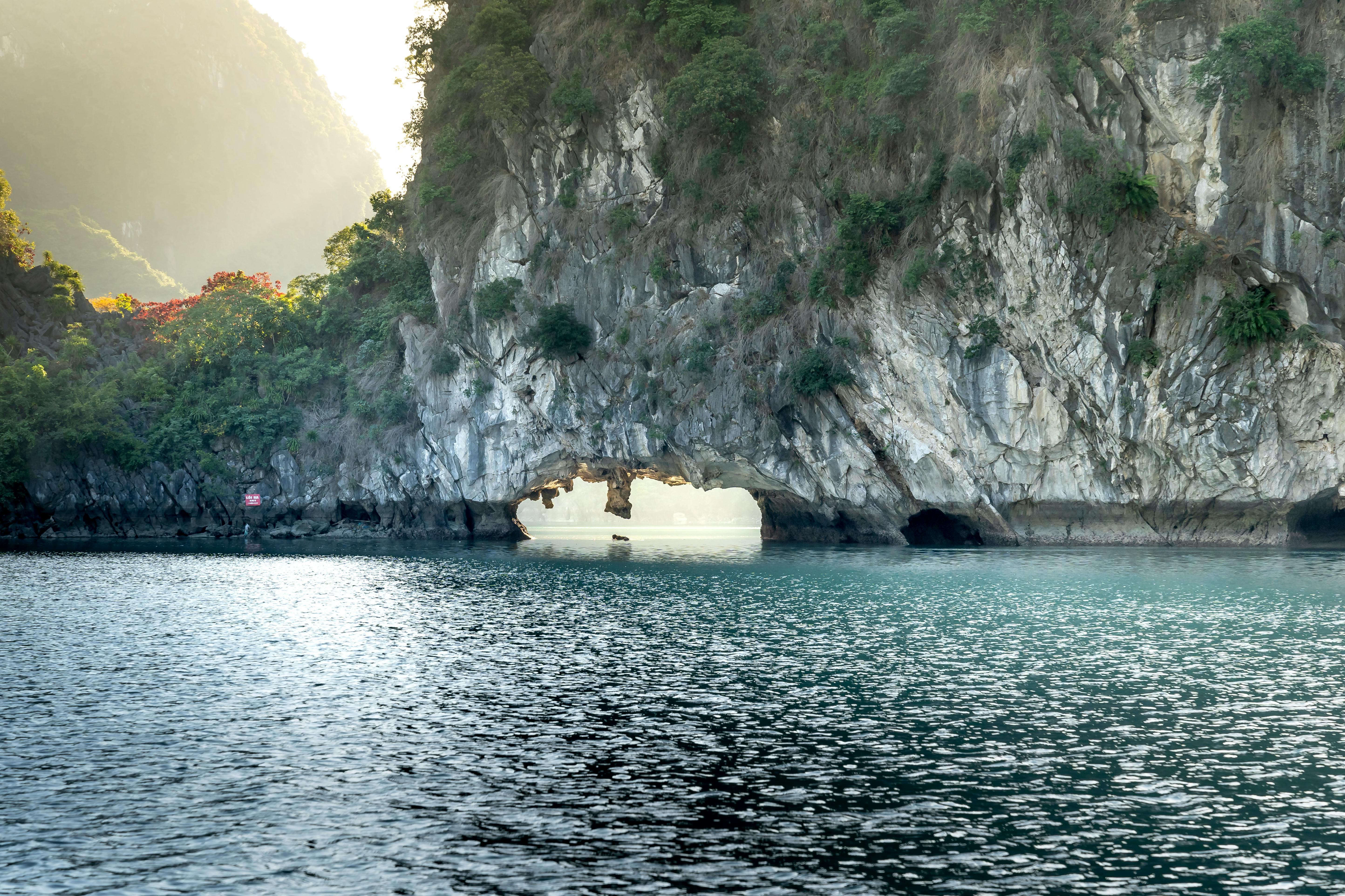 Rock Formations with Caves in Ha Long Bay in Vietnam · Free Stock Photo