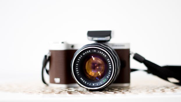 Free stock photo of analog camera, camera, glare
