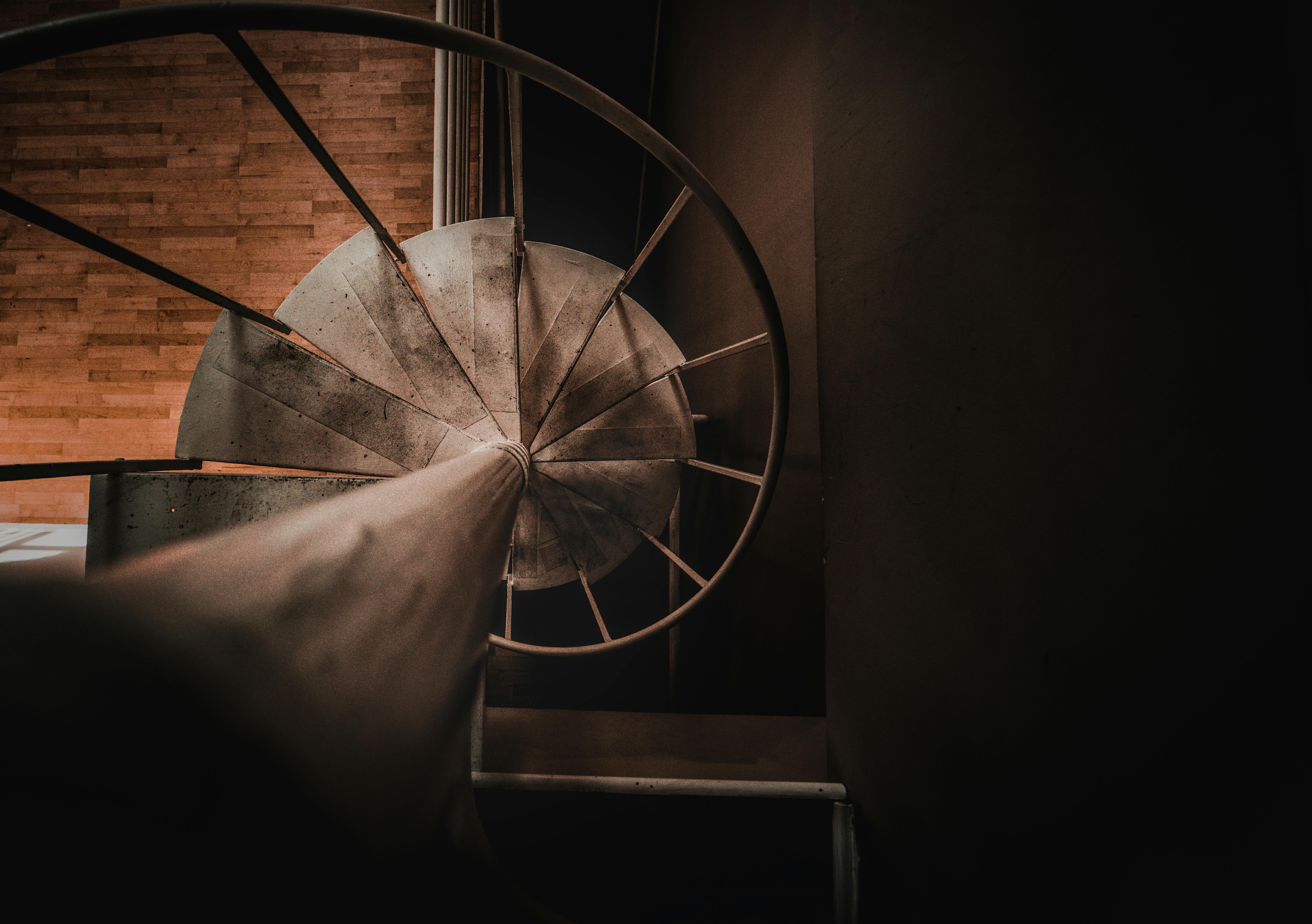 Top View of Spiral Staircase · Free Stock Photo