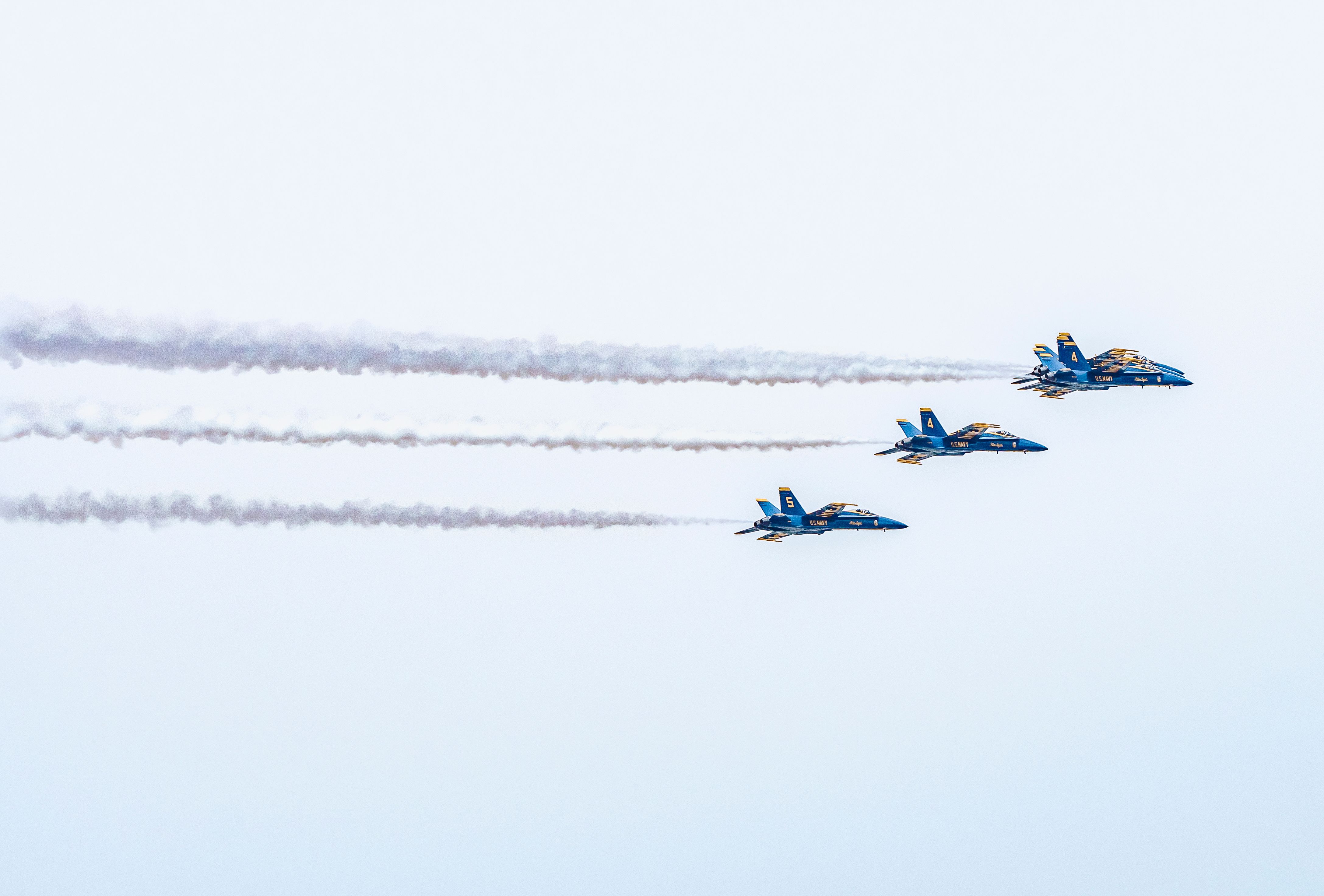 Blue Fighter Jets Flying in the Sky · Free Stock Photo