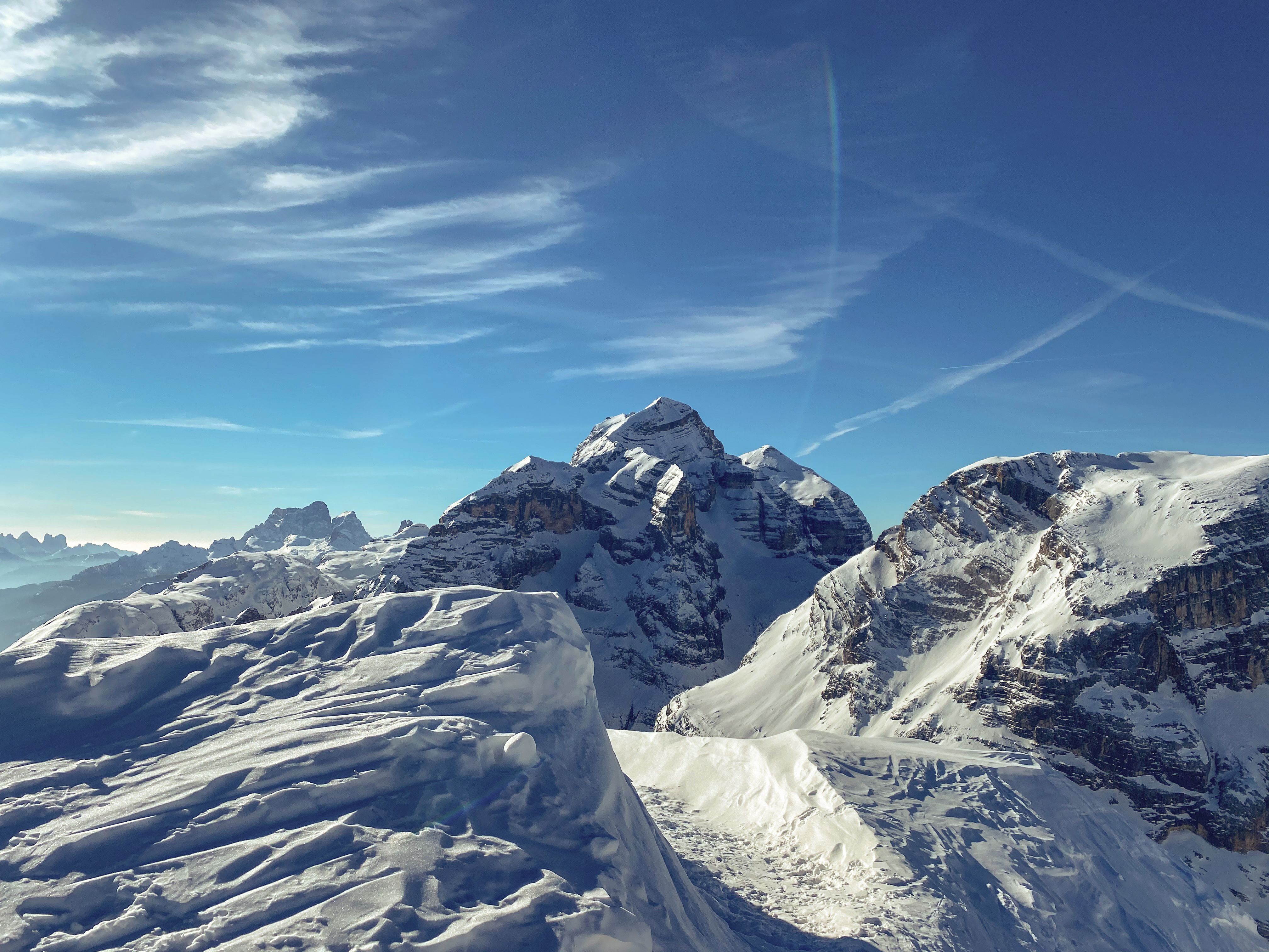 Scenic View of a Snow-Covered Mountain · Free Stock Photo