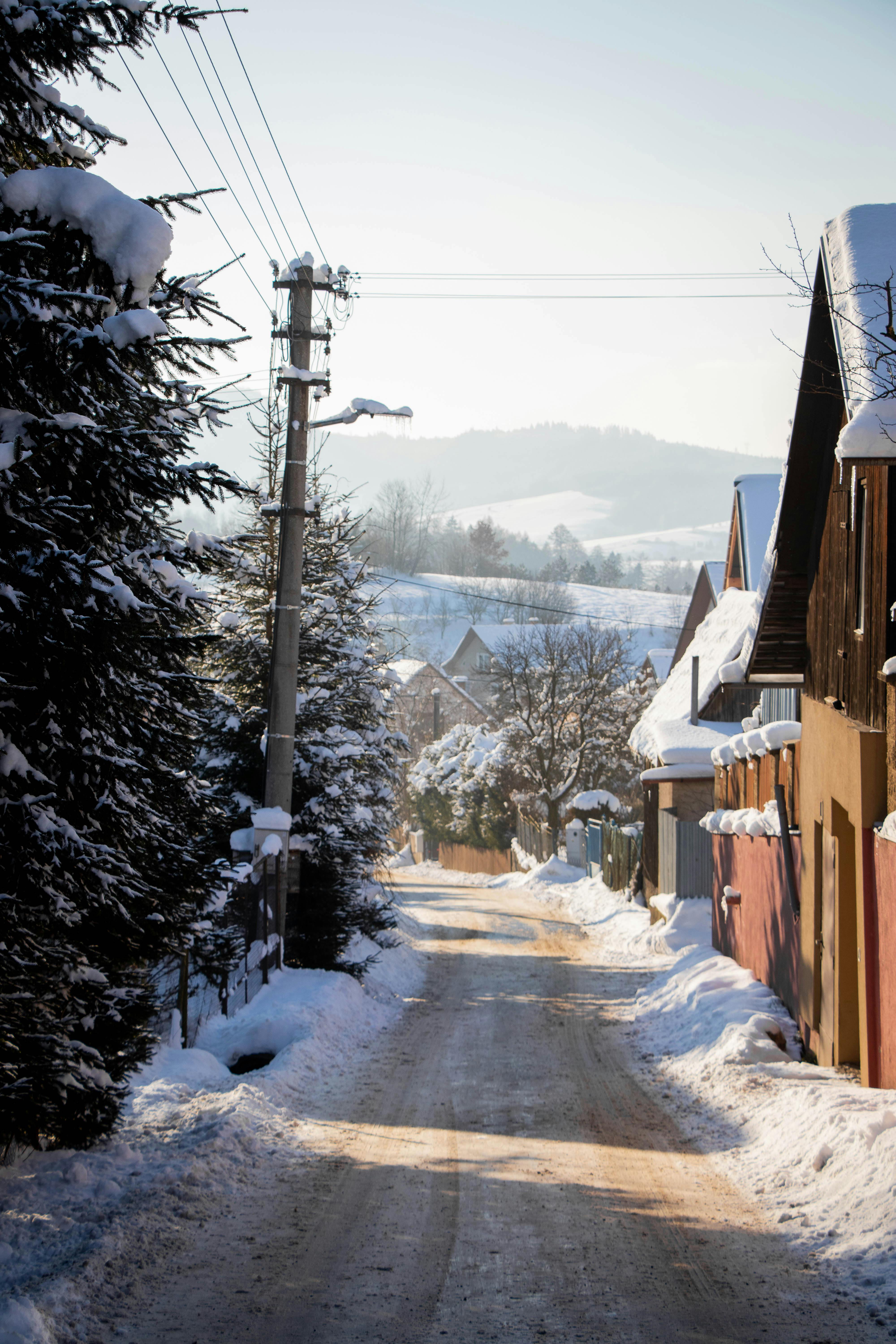 A Town During Winter · Free Stock Photo