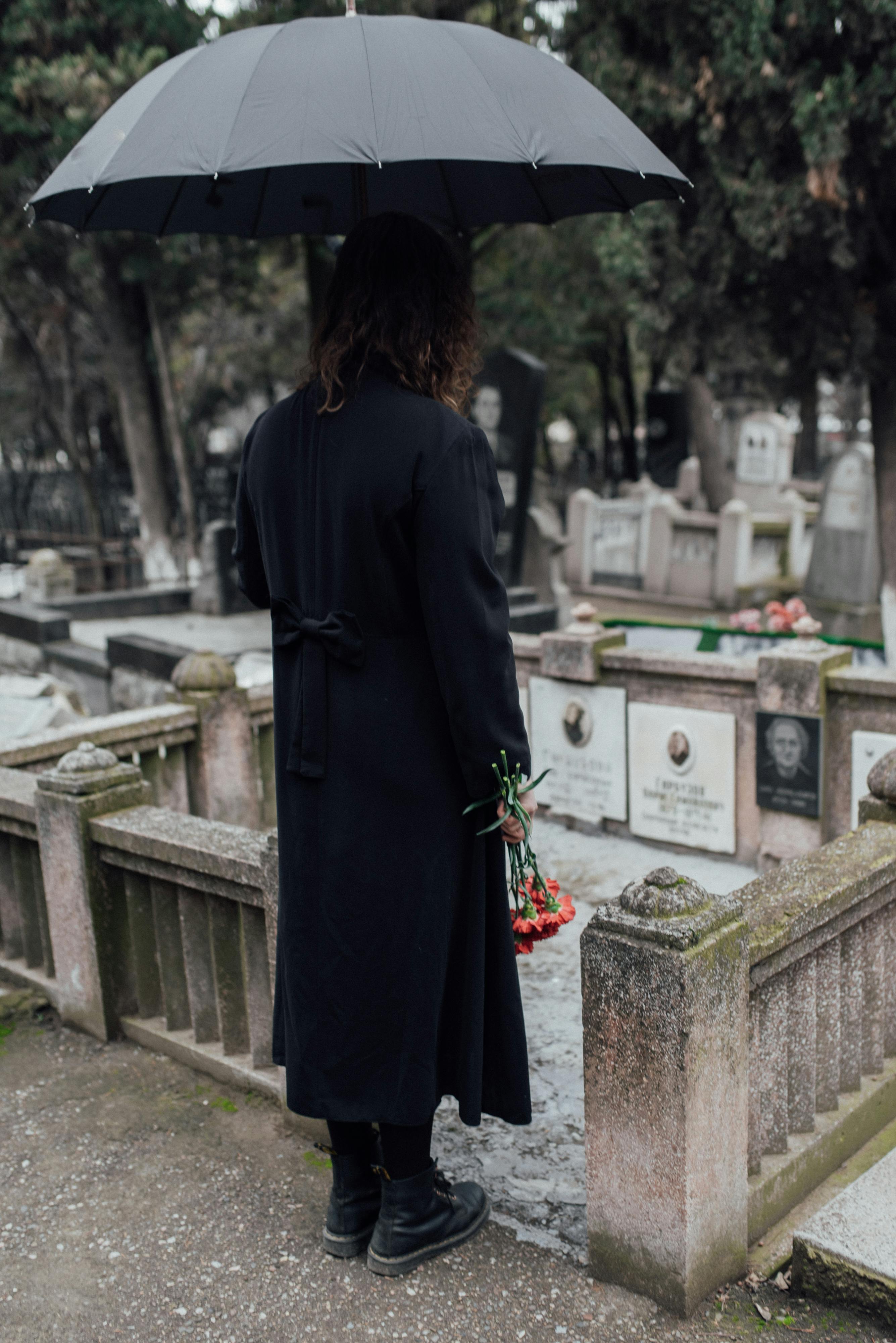 A Woman at the Cemetery · Free Stock Photo