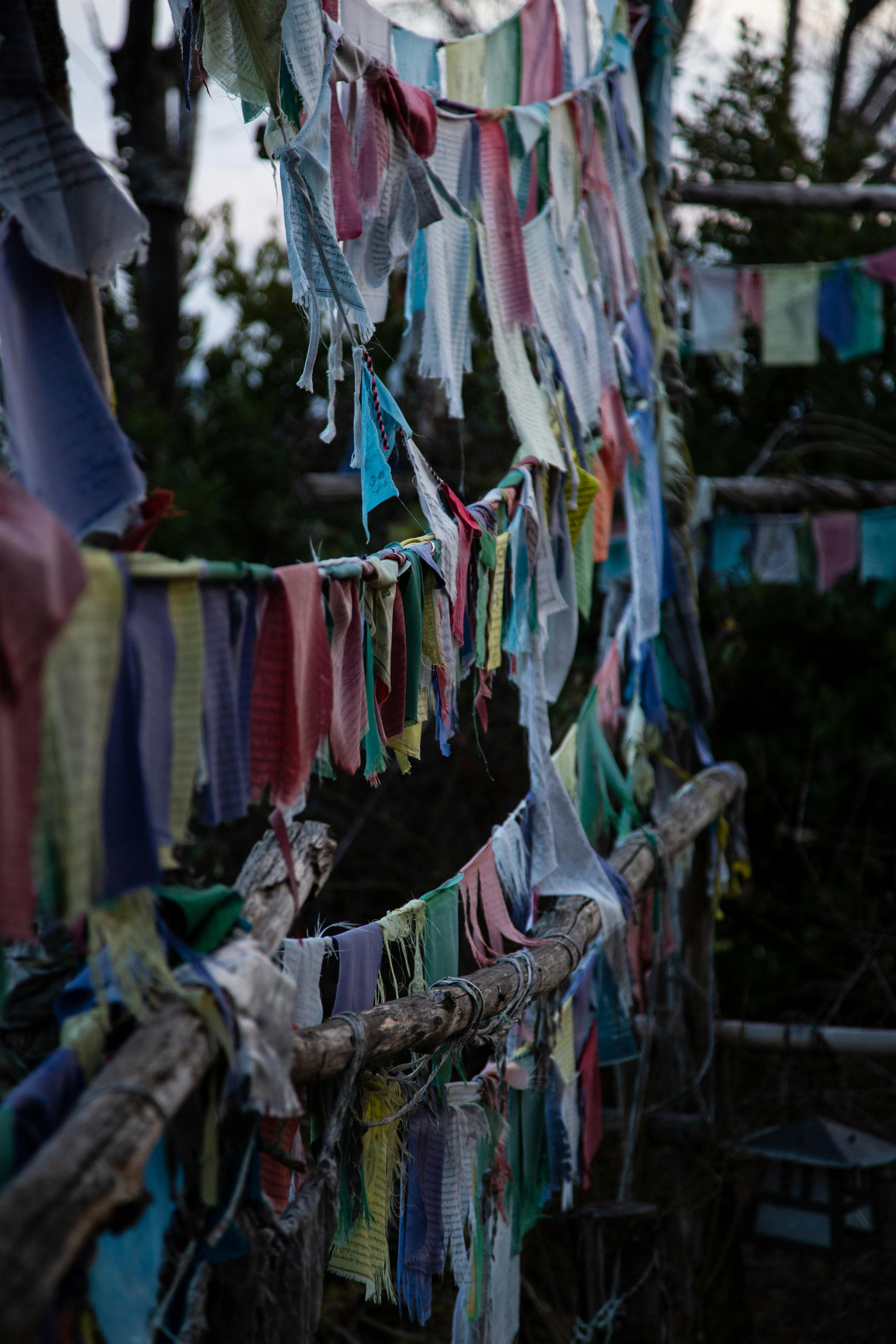 White Lace Cloth Hanging on the Clothesline · Free Stock Photo