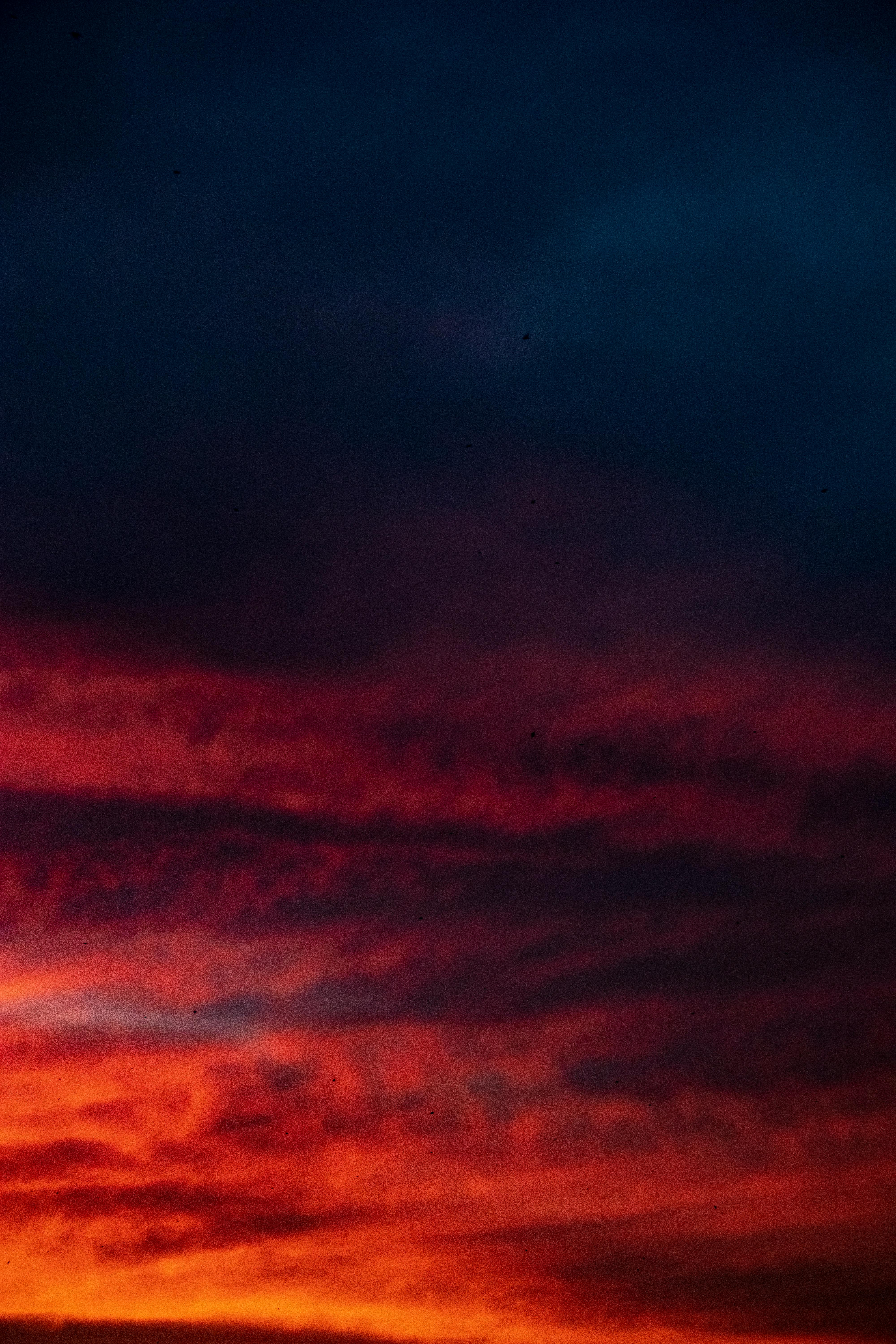 Orange and Blue Clouds in the Sky · Free Stock Photo