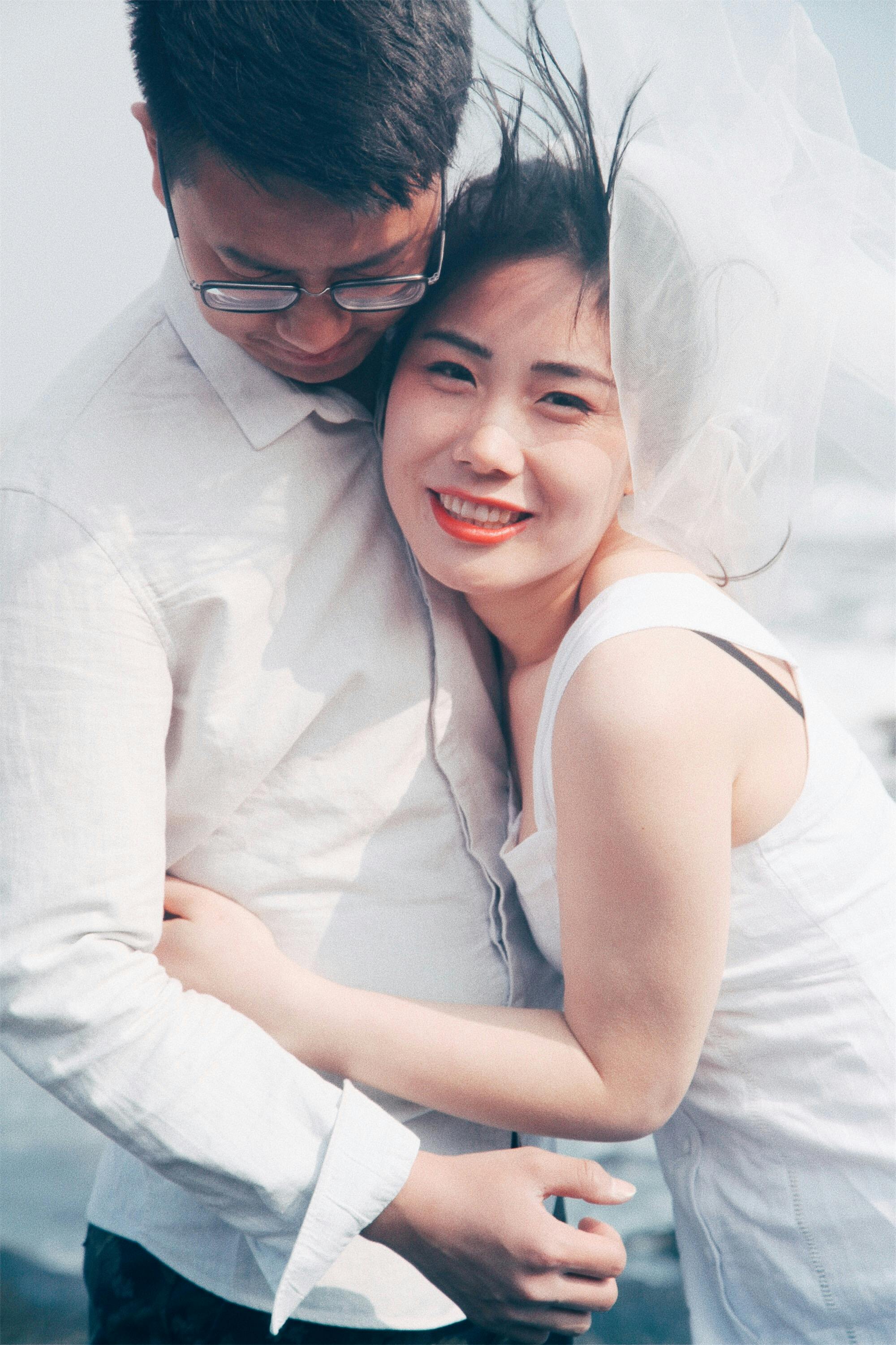 A Couple in a Hugging Pose · Free Stock Photo