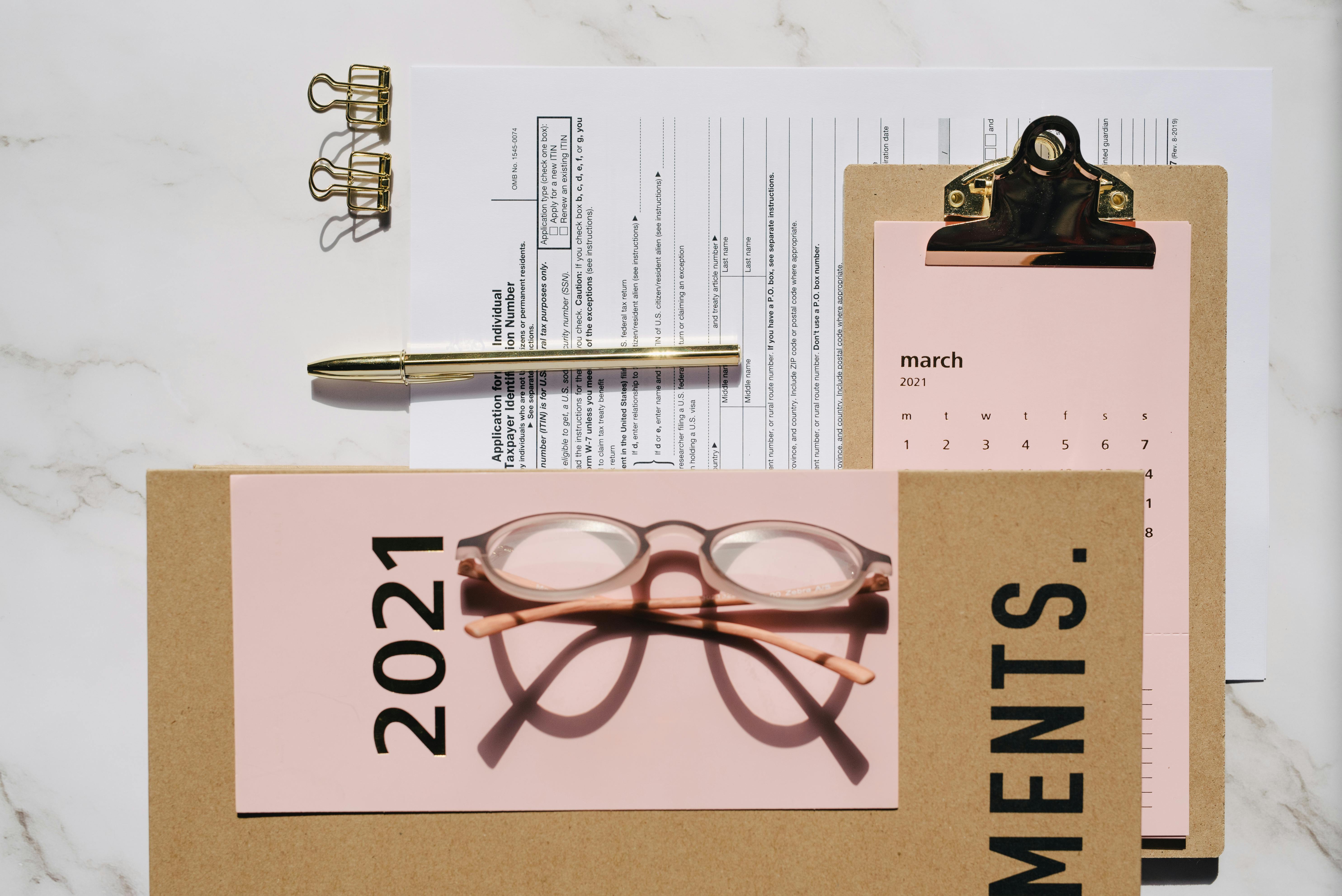 Close-Up Shot of Documents · Free Stock Photo