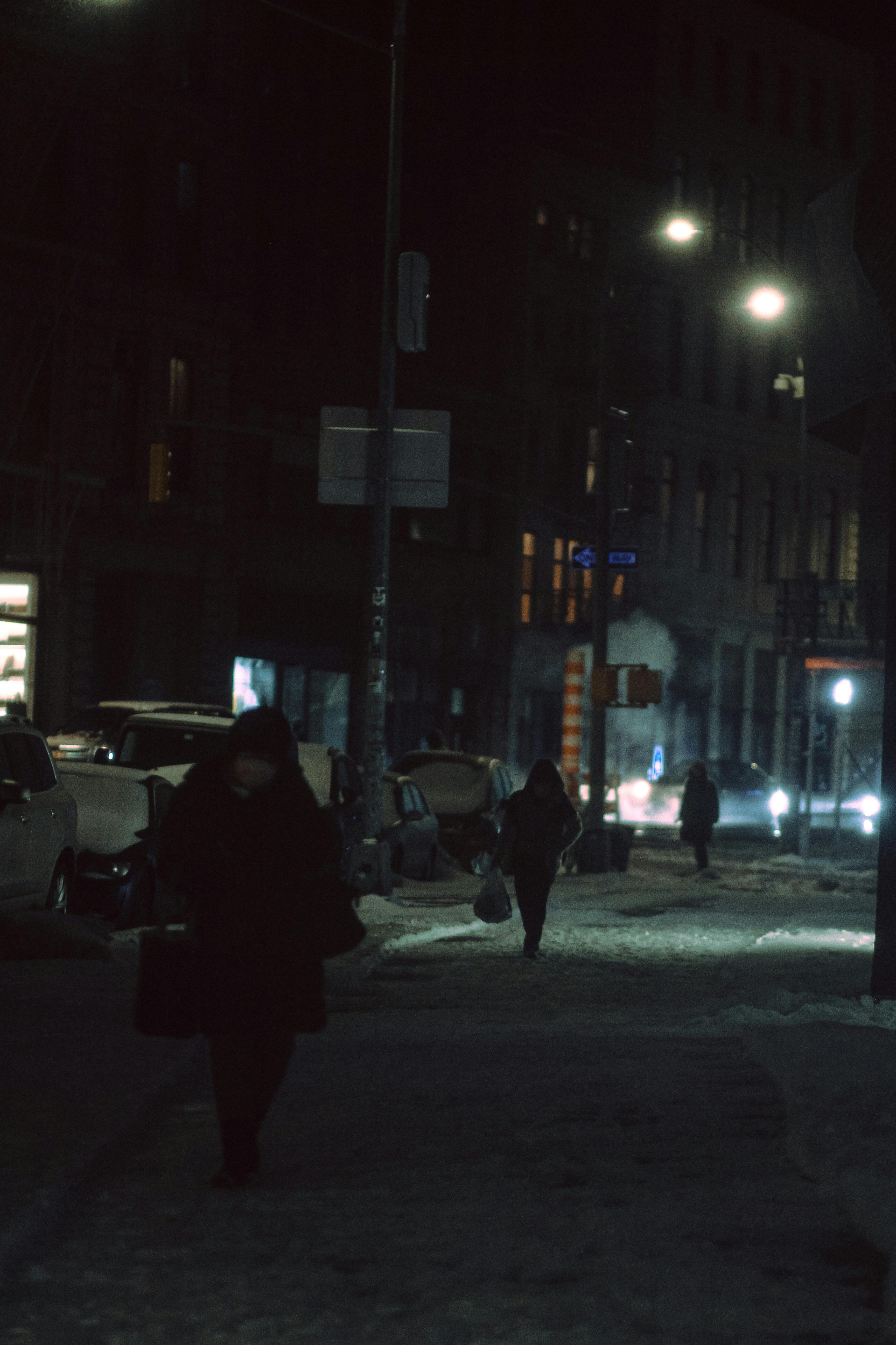 Winter Night Walk Photos, Download The BEST Free Winter Night Walk ...