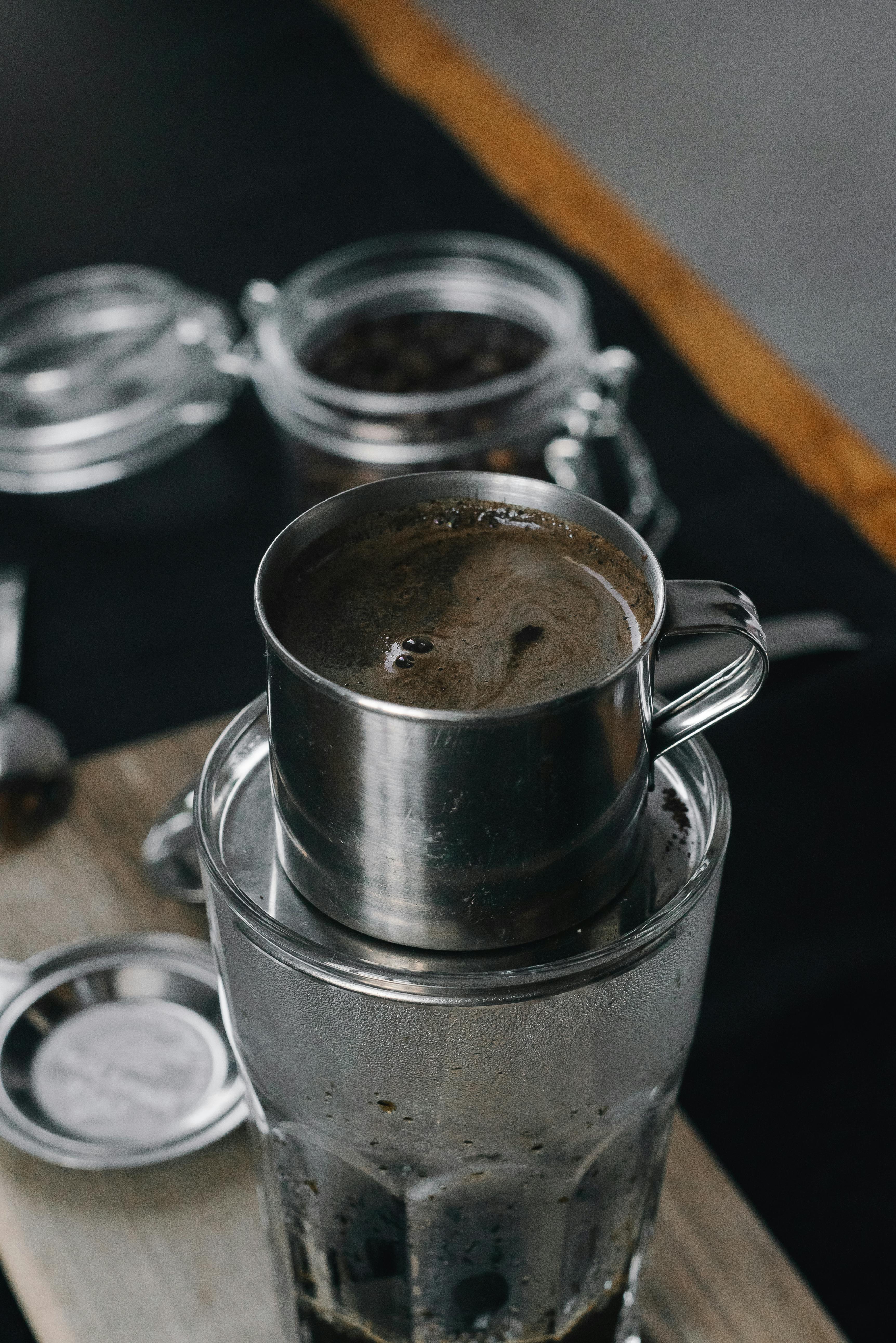 Coffee being Brewed in a Glass · Free Stock Photo