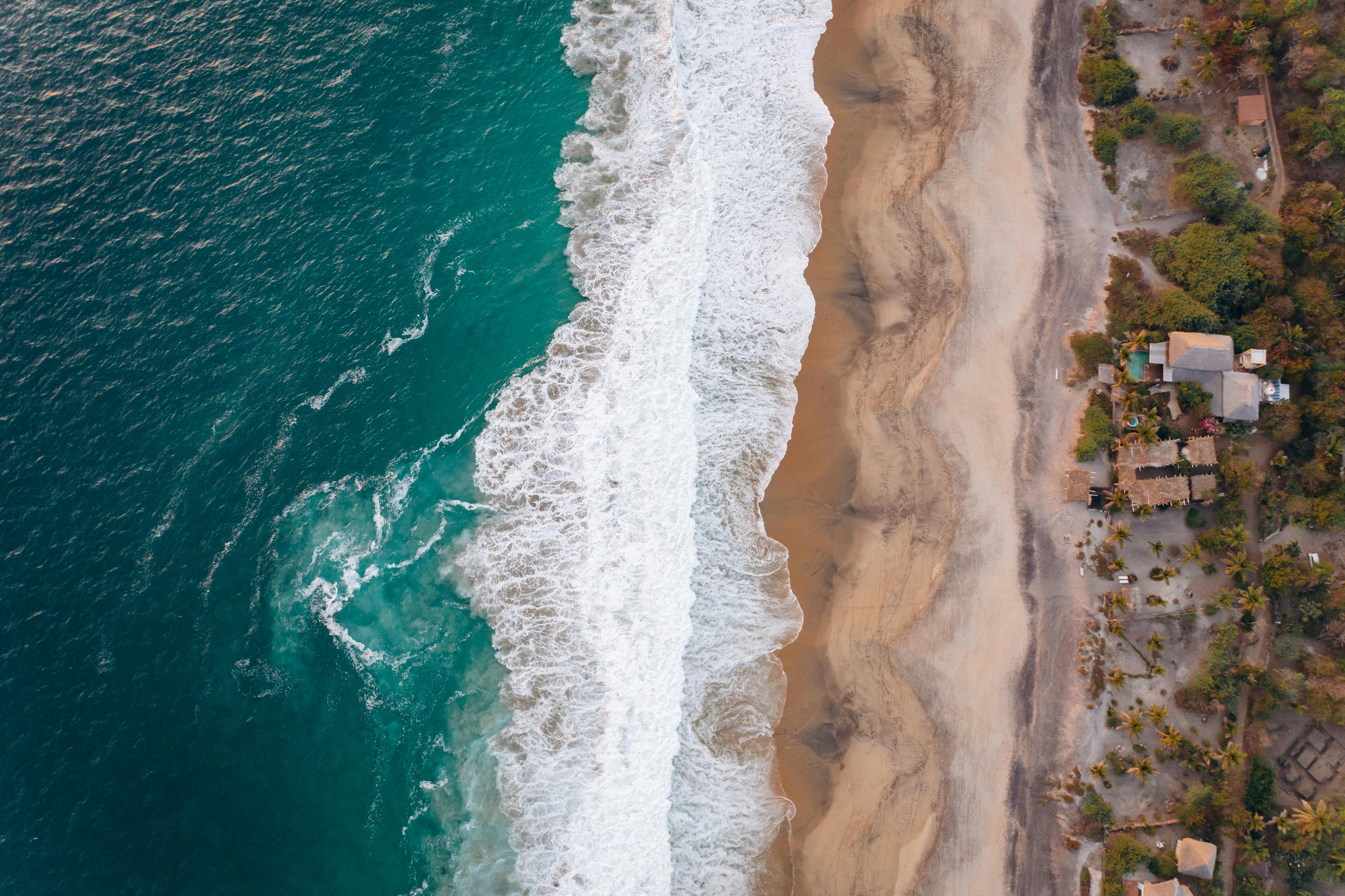 Aerial View of a Coastline · Free Stock Photo
