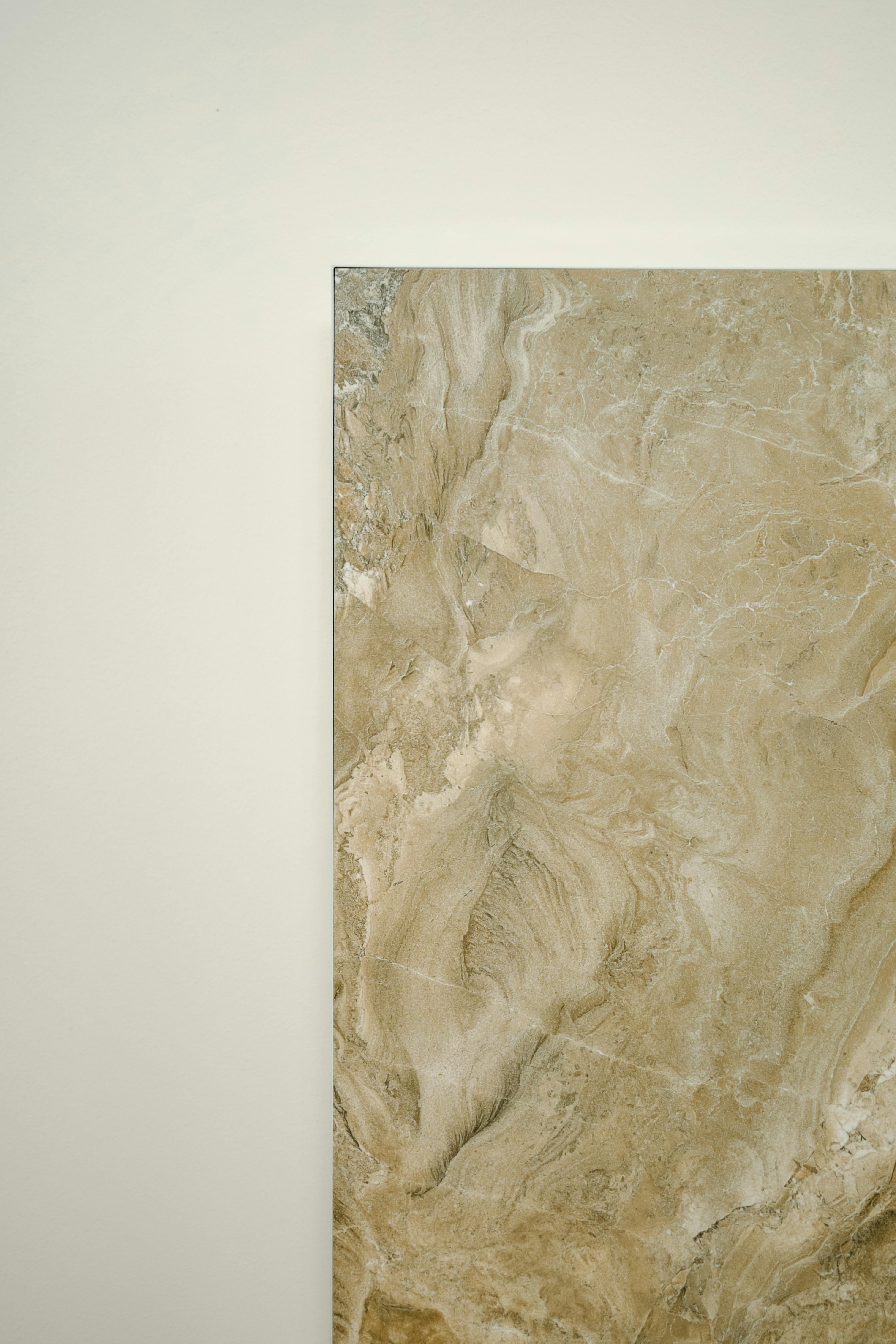 Beige Tile on White Wall · Free Stock Photo