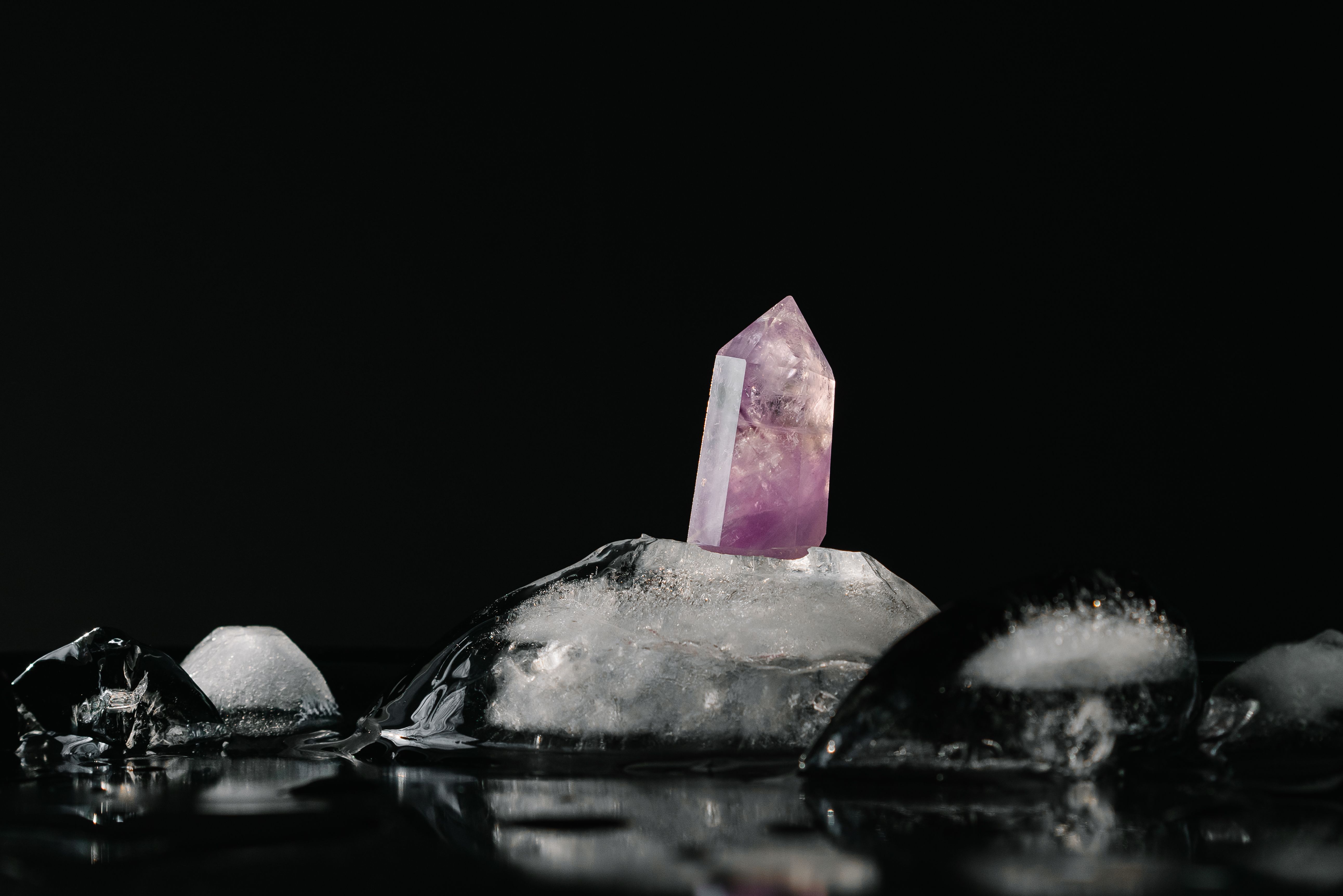 Stone Crystal on the Black Background · Free Stock Photo