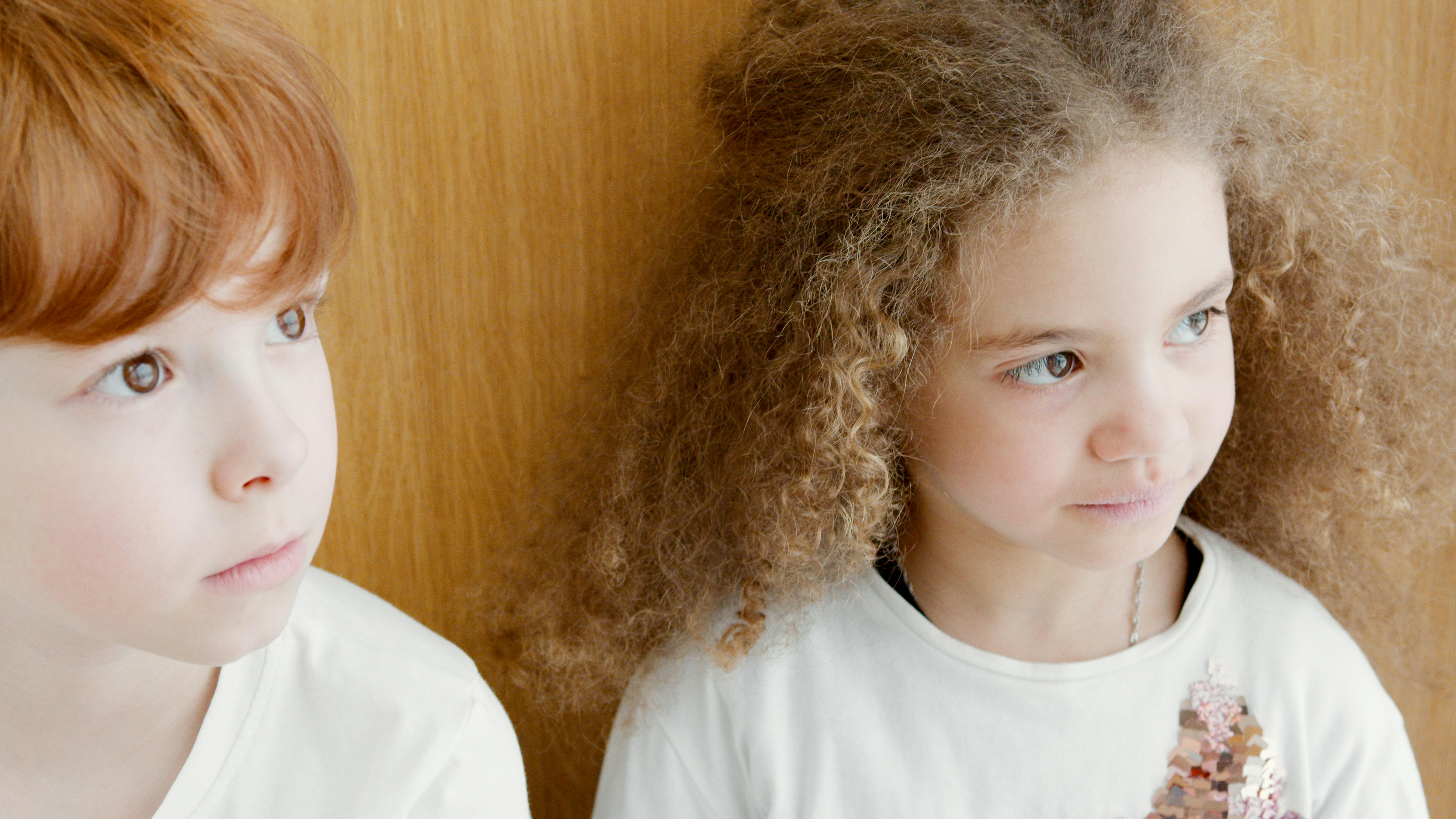 Cute Little Kids Looking Afar in Close-up Photography · Free Stock Photo