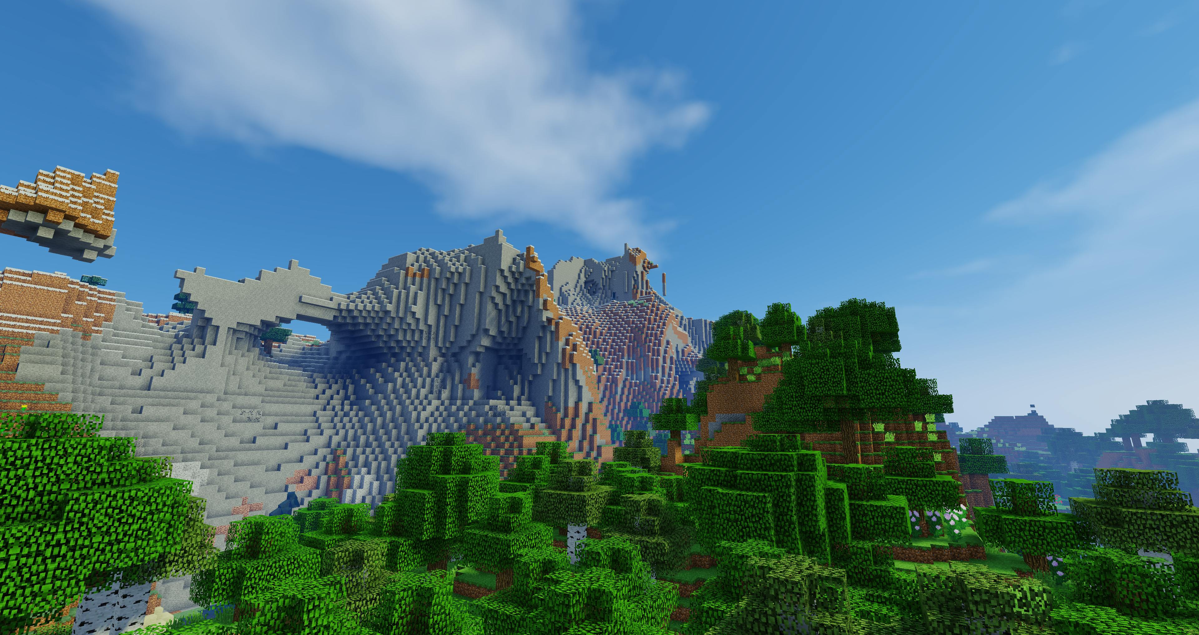 Kostenloses Foto zum Thema: hintergrundbilder, landschaft, minecraft