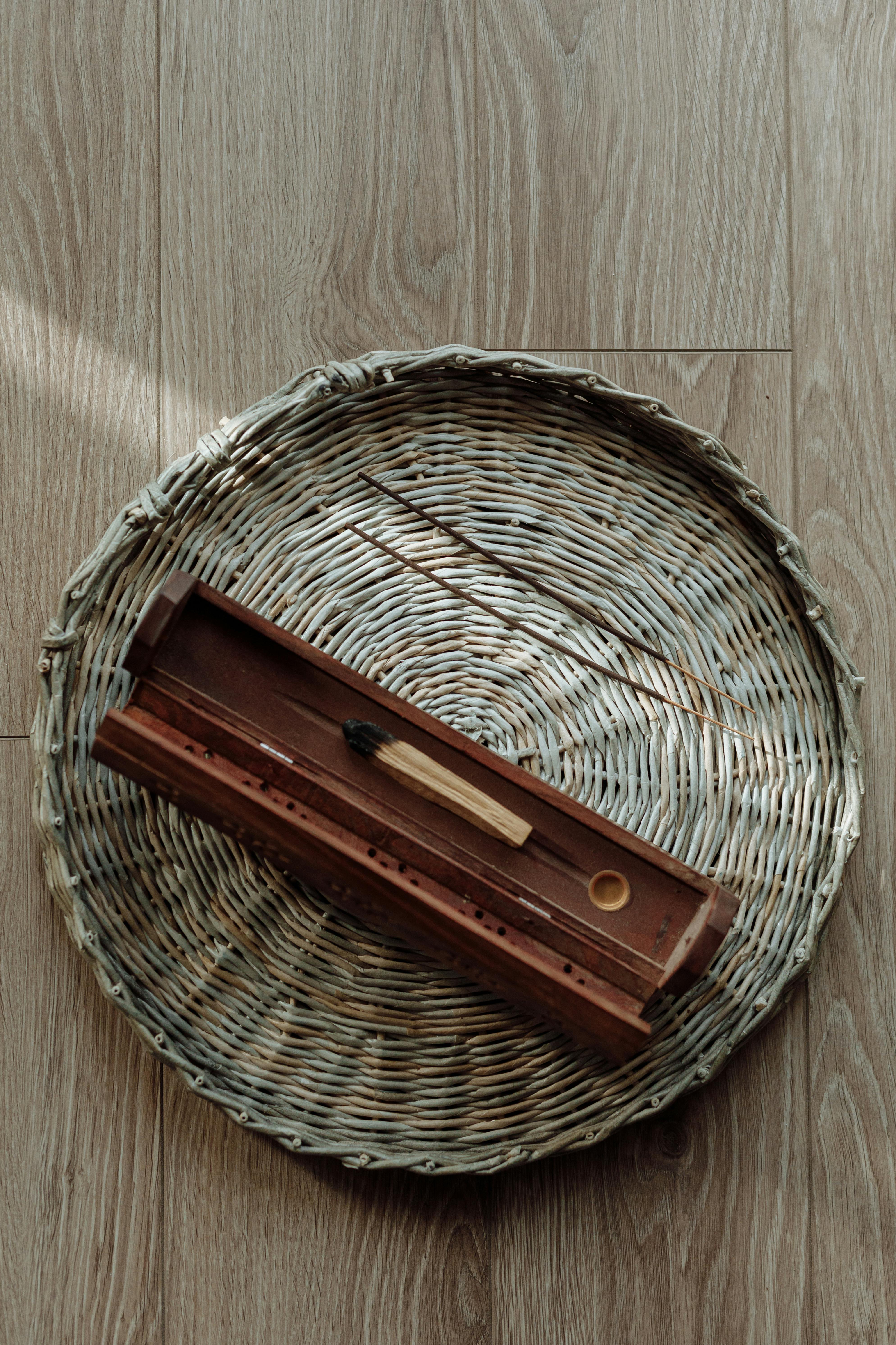 Incense Materials on Wooden Tray · Free Stock Photo