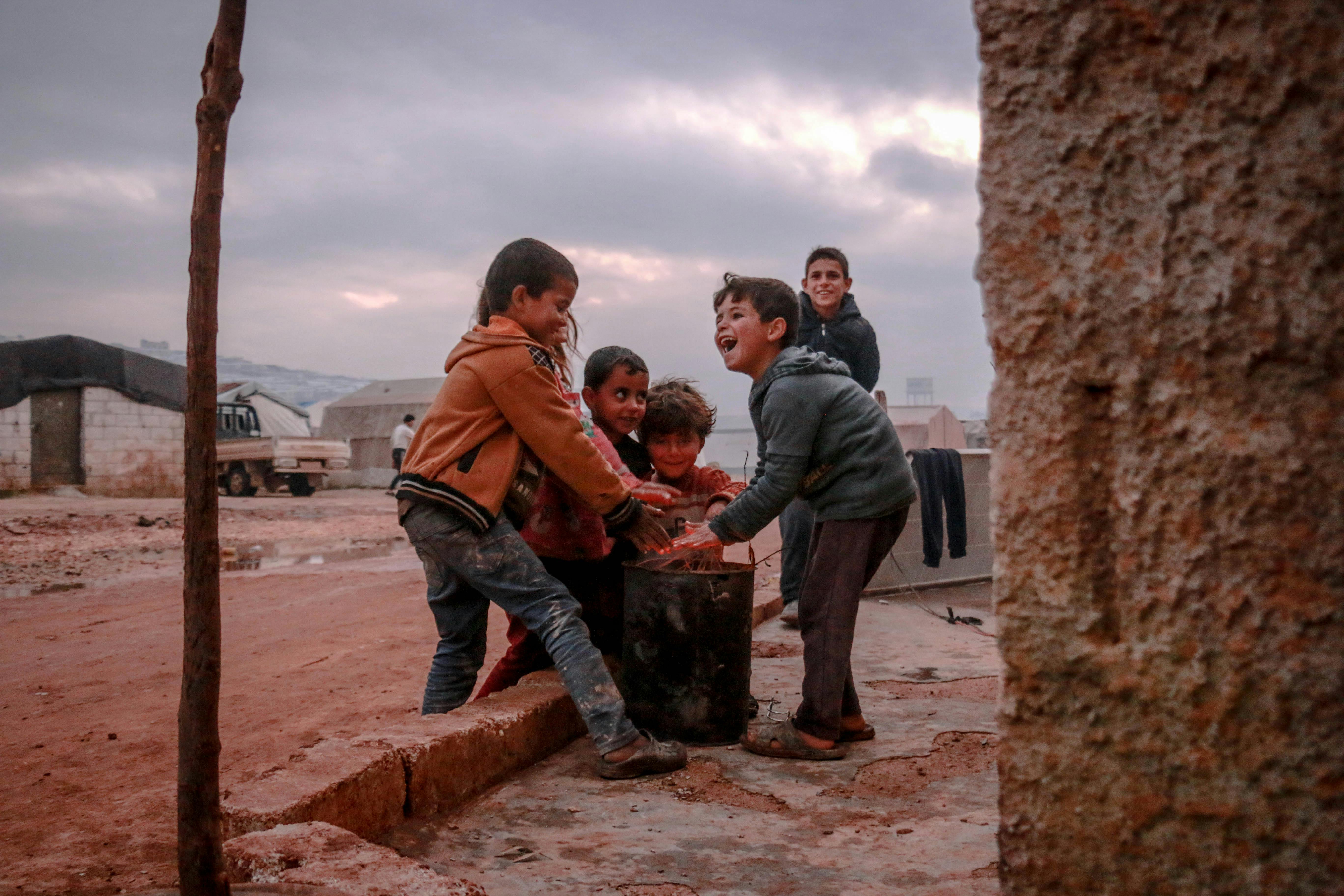 Children Playing Outdoors in Idlib, Syria · Free Stock Photo