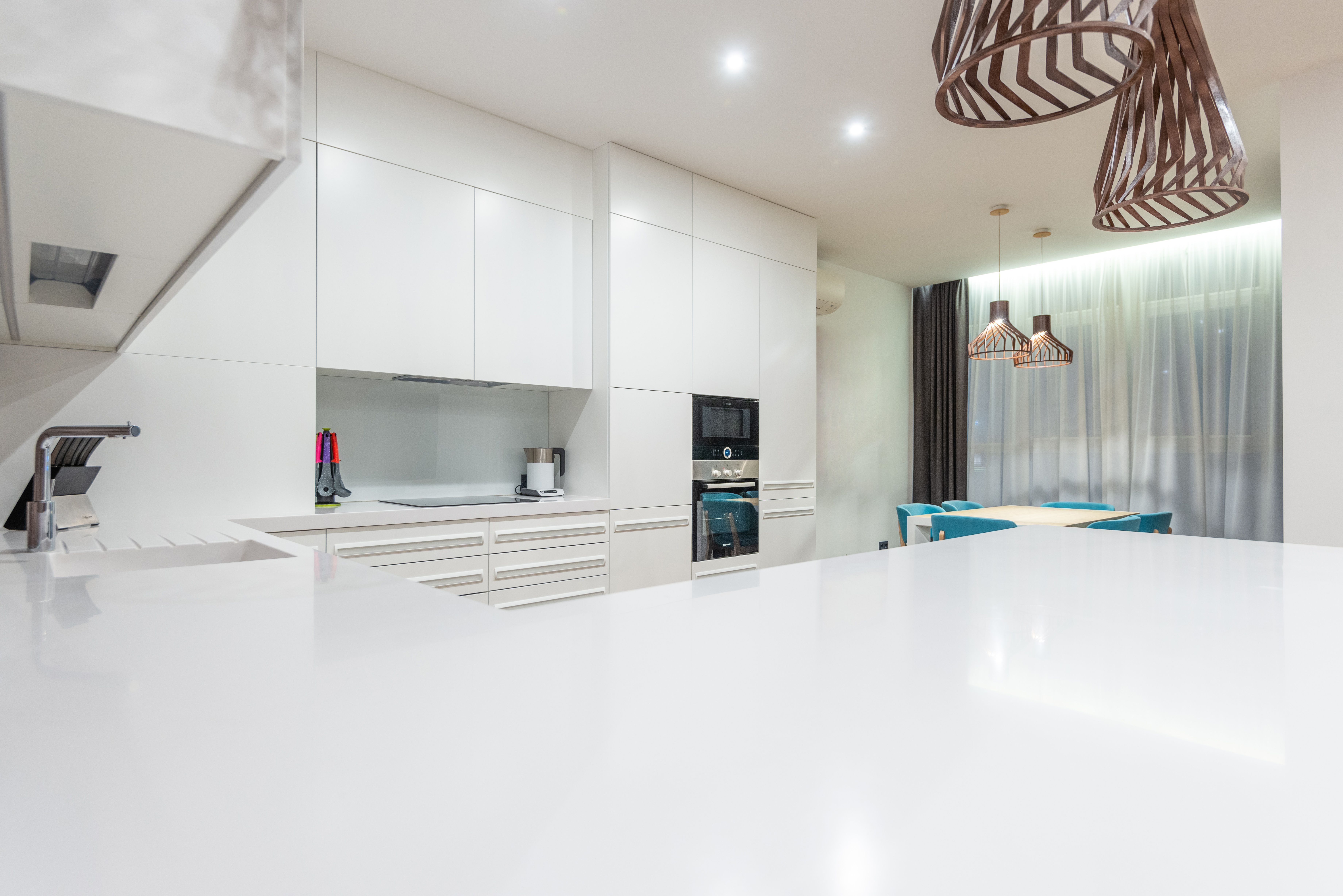 Kitchen counter in stylish apartment · Free Stock Photo