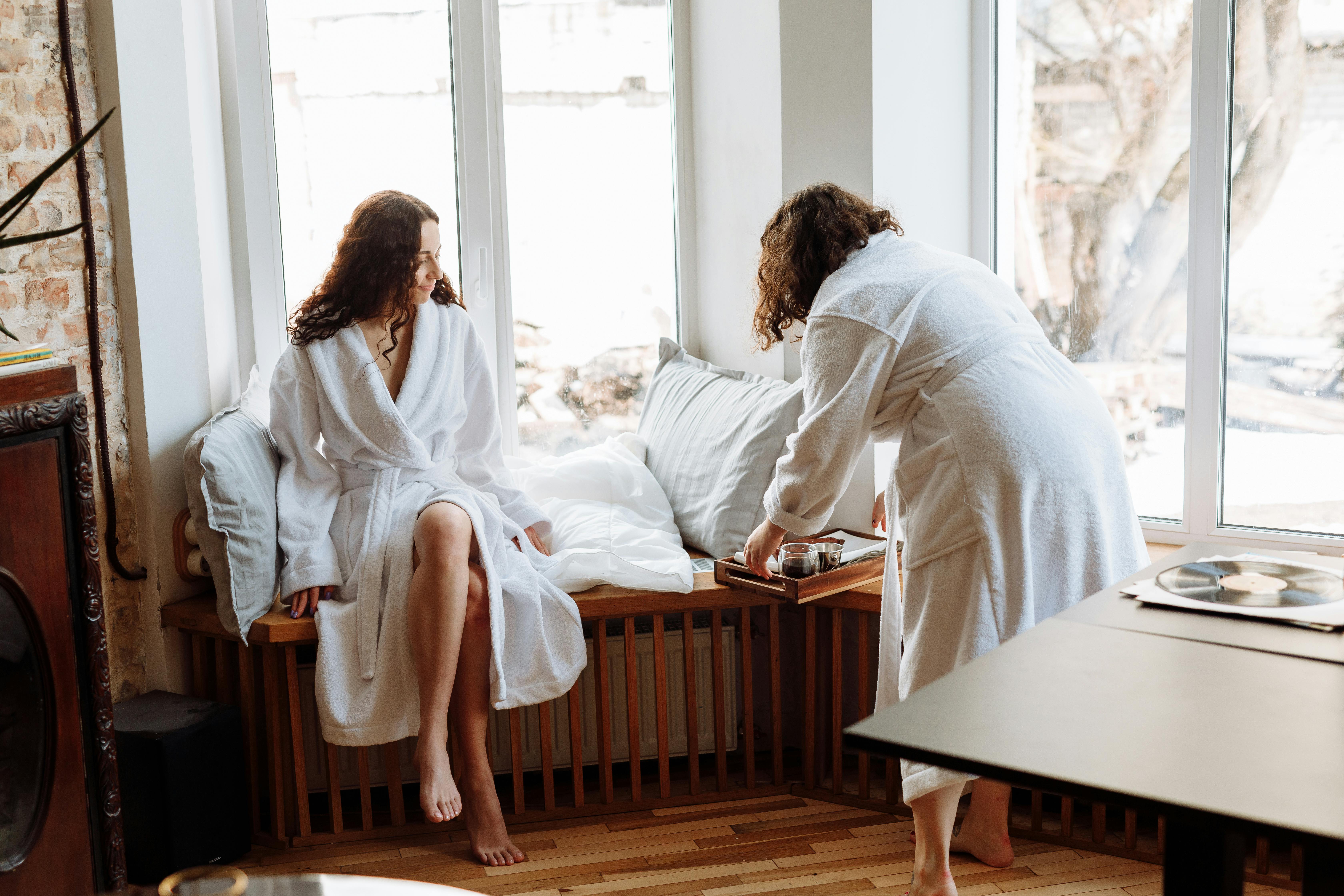 Women Getting Ready in Bathroom · Free Stock Photo