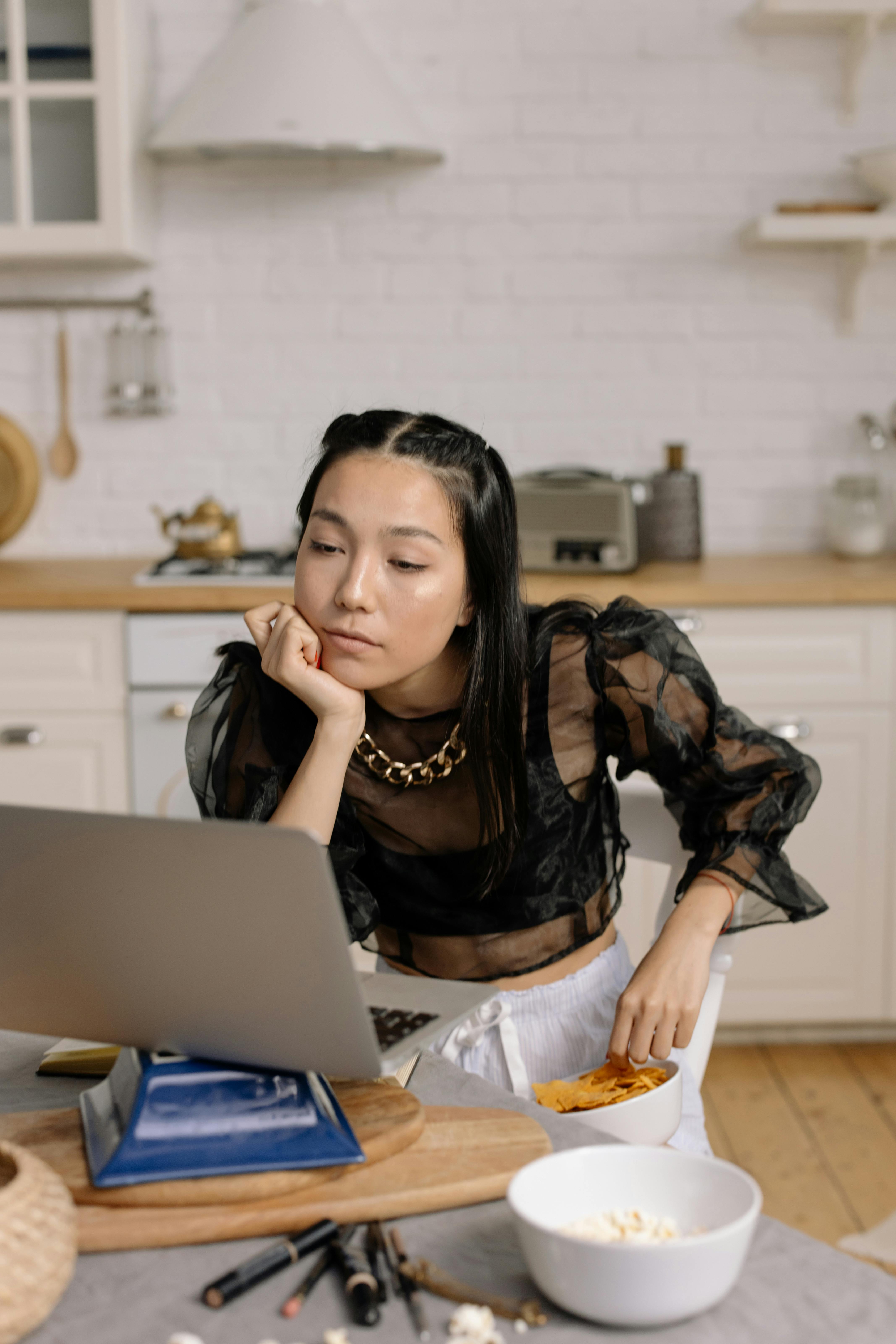 Girl Lying on the Bed While Writing · Free Stock Photo