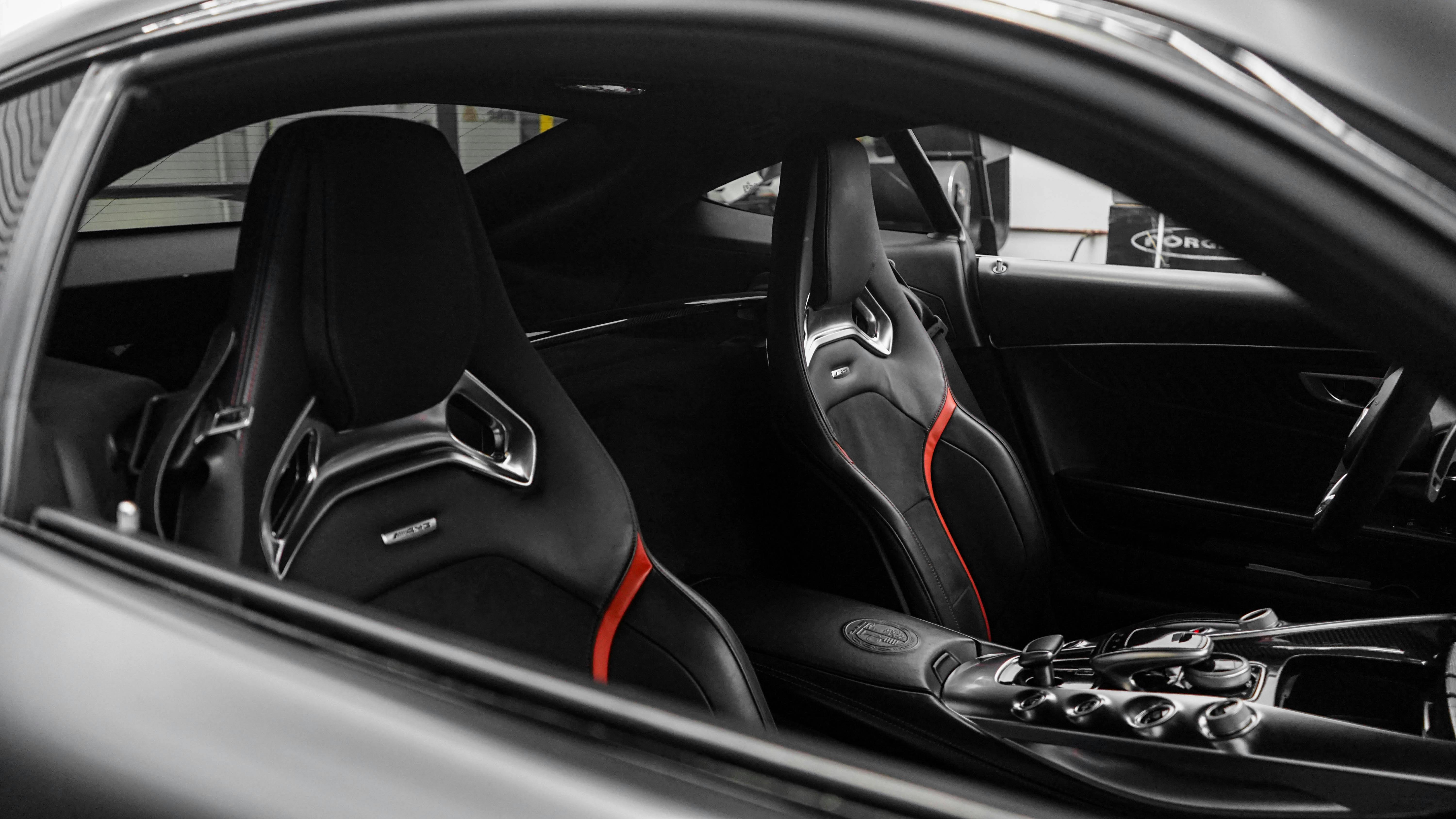 the Inside of a Mercedes Benz Sports Car Edition · Free Stock Photo