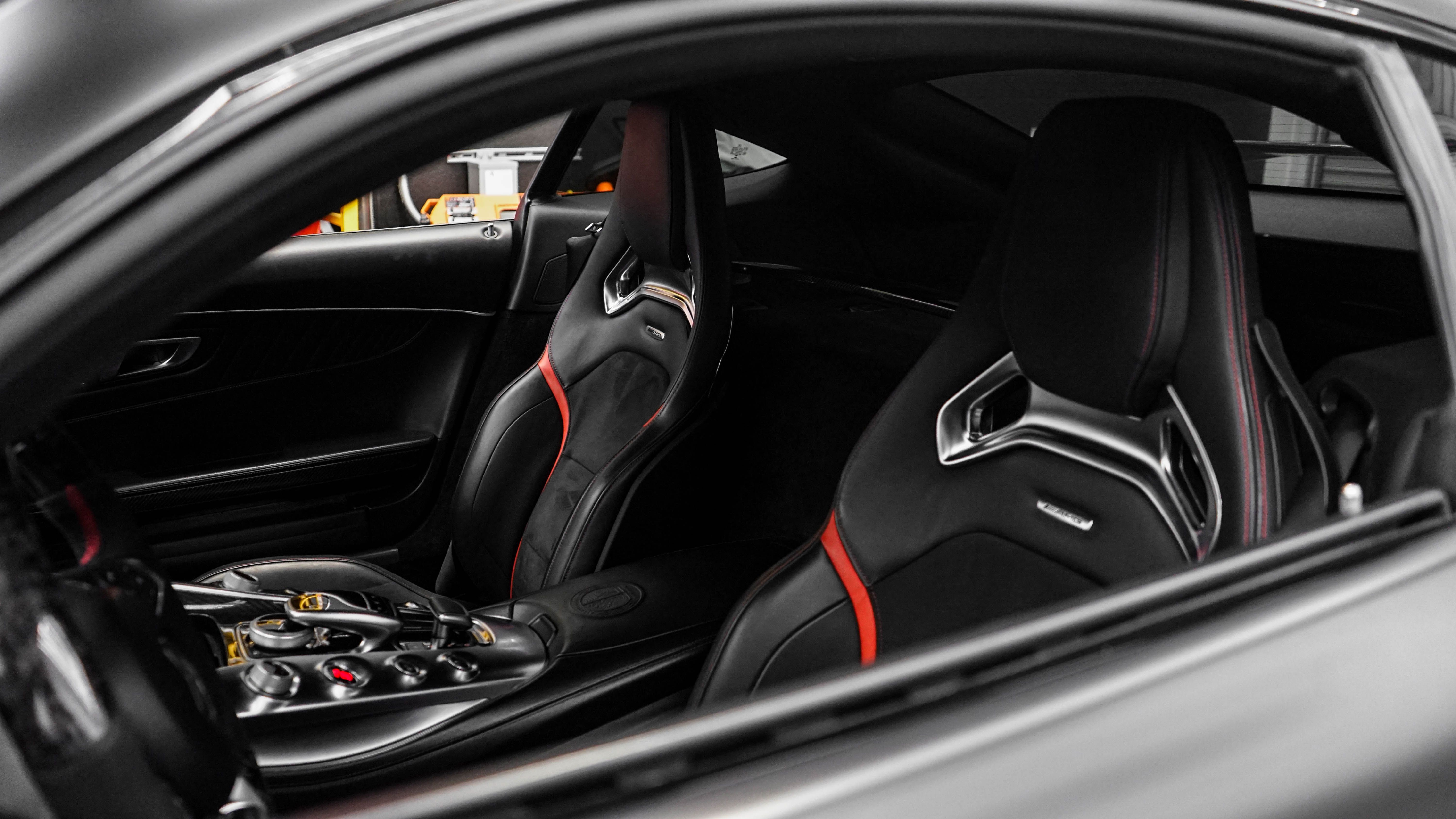 Close-up of Modern Black Car Interior · Free Stock Photo