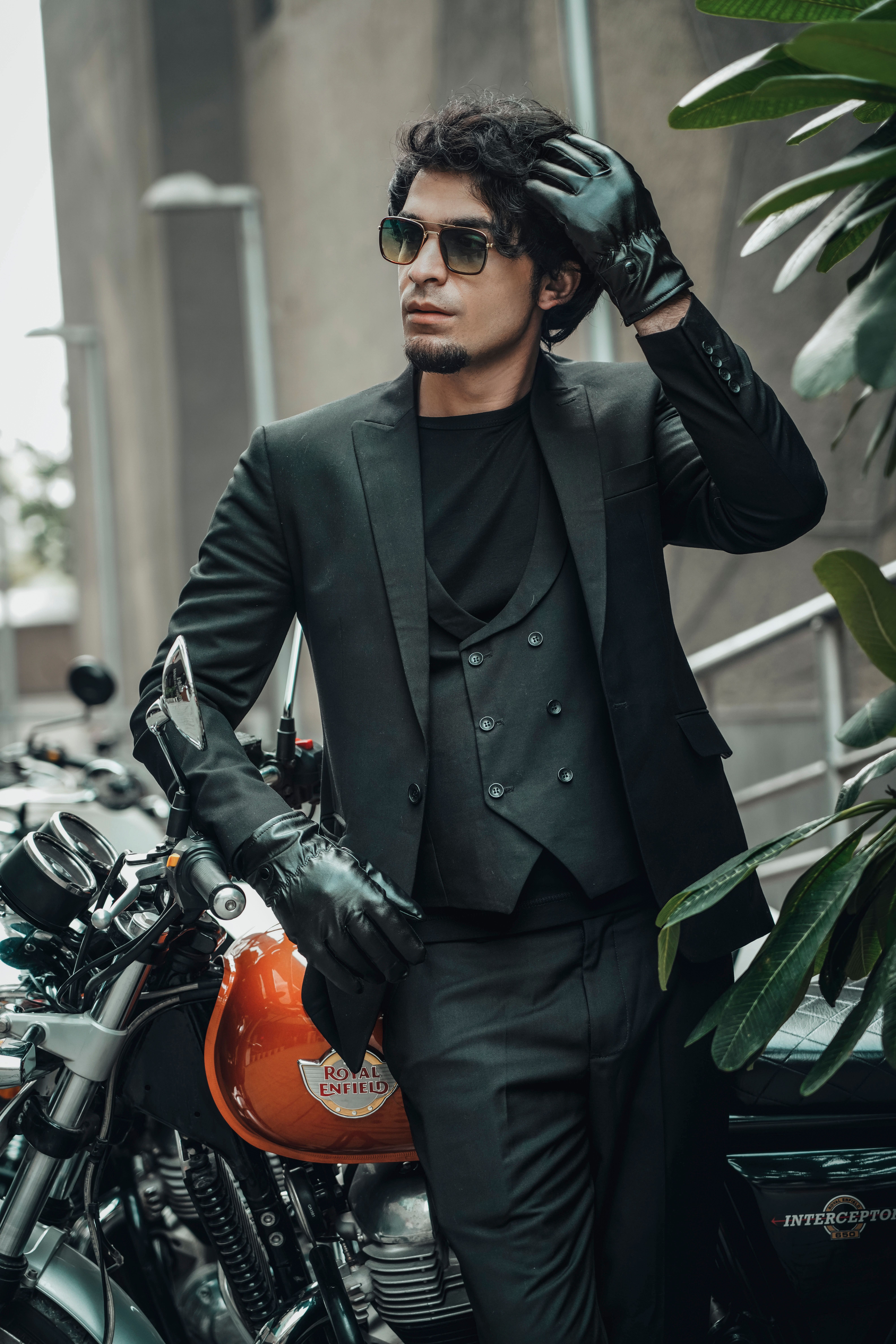 A Man Posing on a Motorcycle · Free Stock Photo