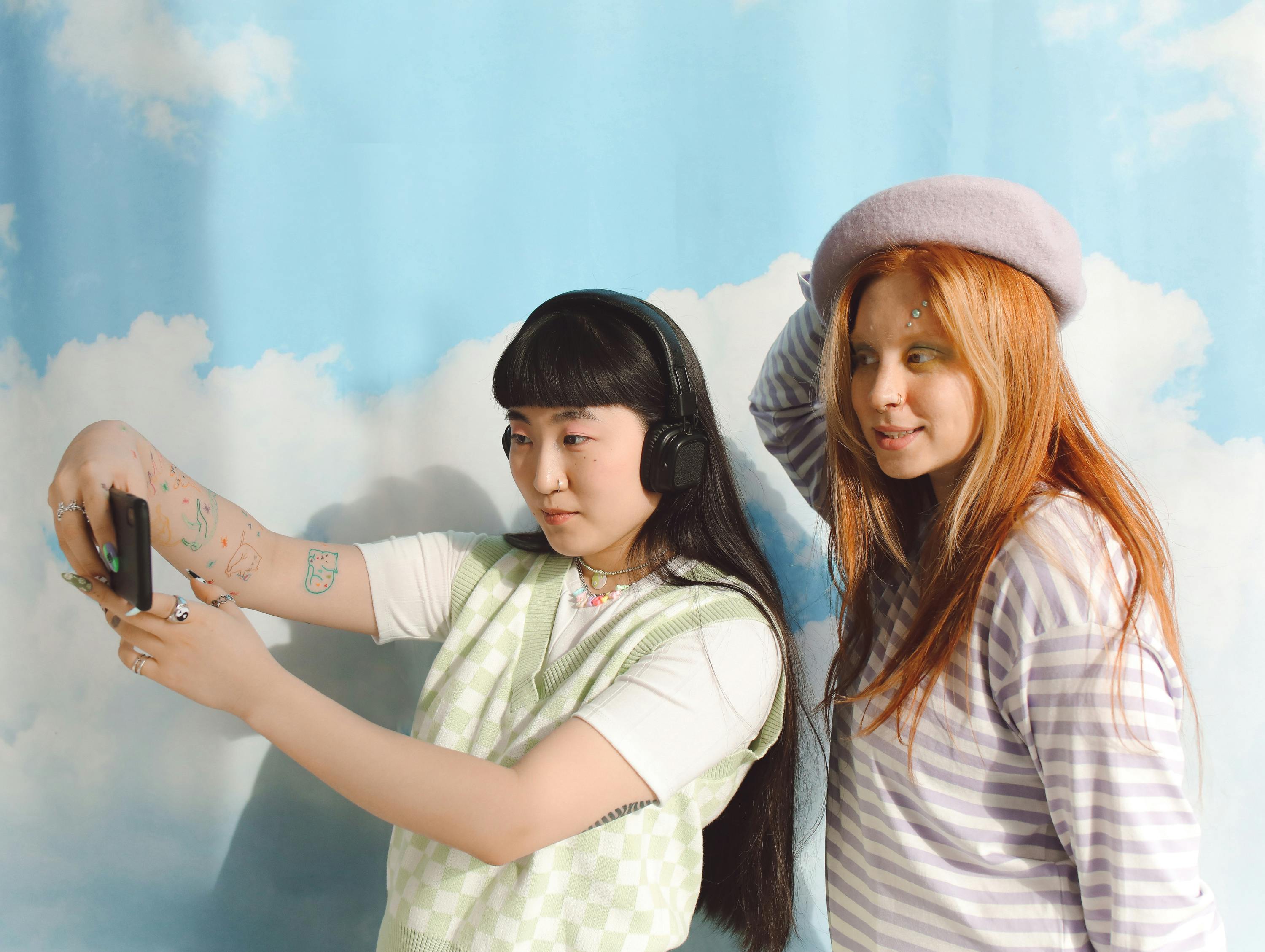 Three Women Having a Photoshoot · Free Stock Photo