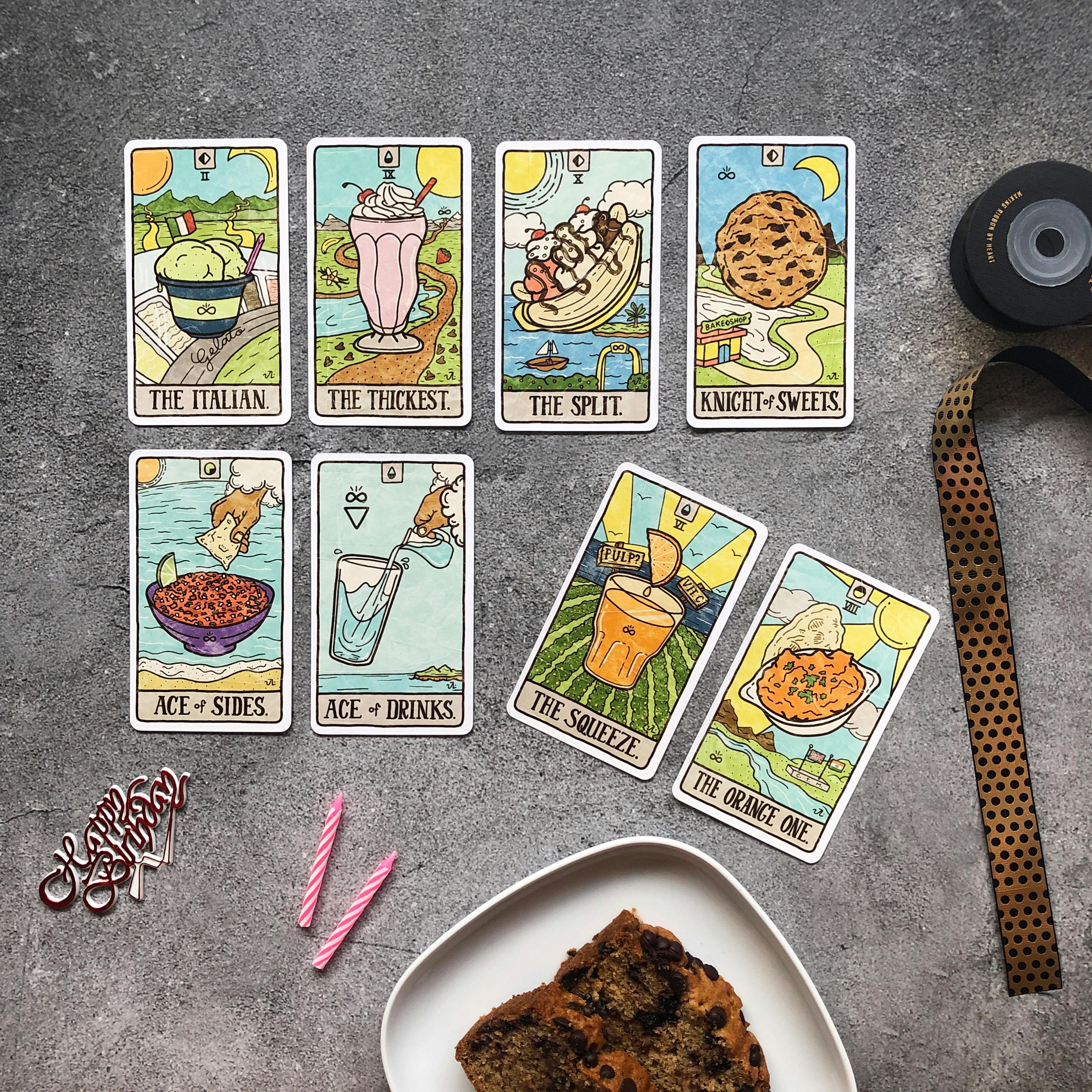 Tarot Cards on Concrete Surface · Free Stock Photo