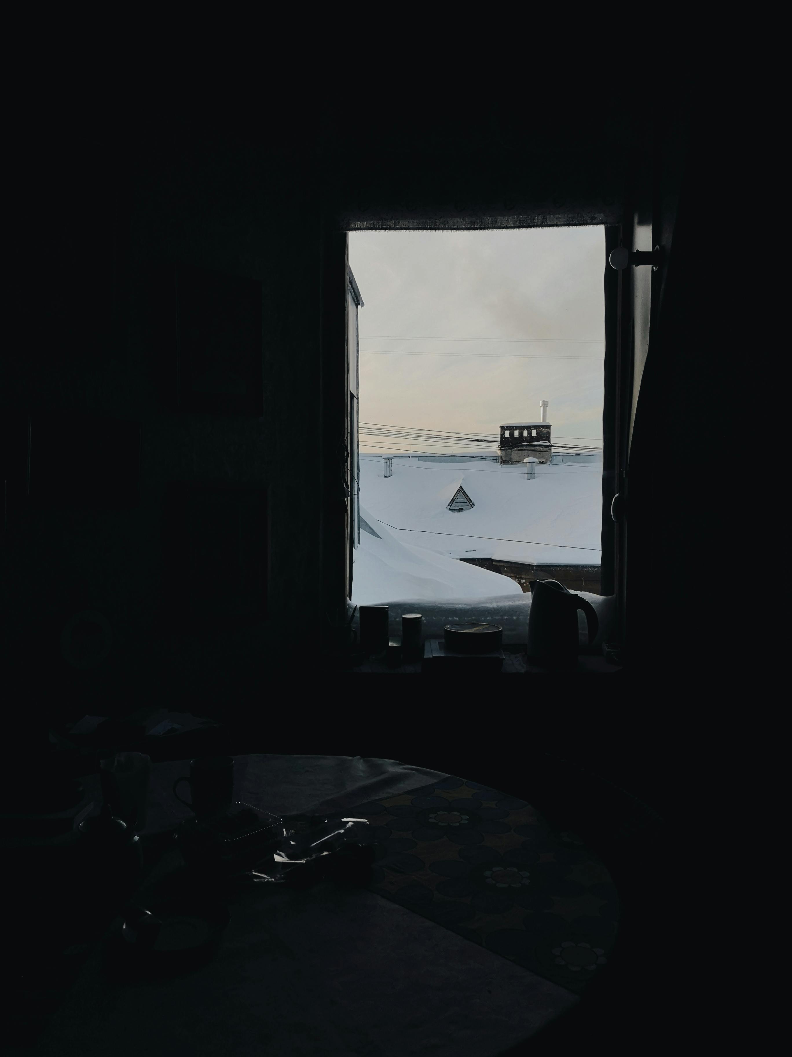 Woman Looking Out of a Window · Free Stock Photo