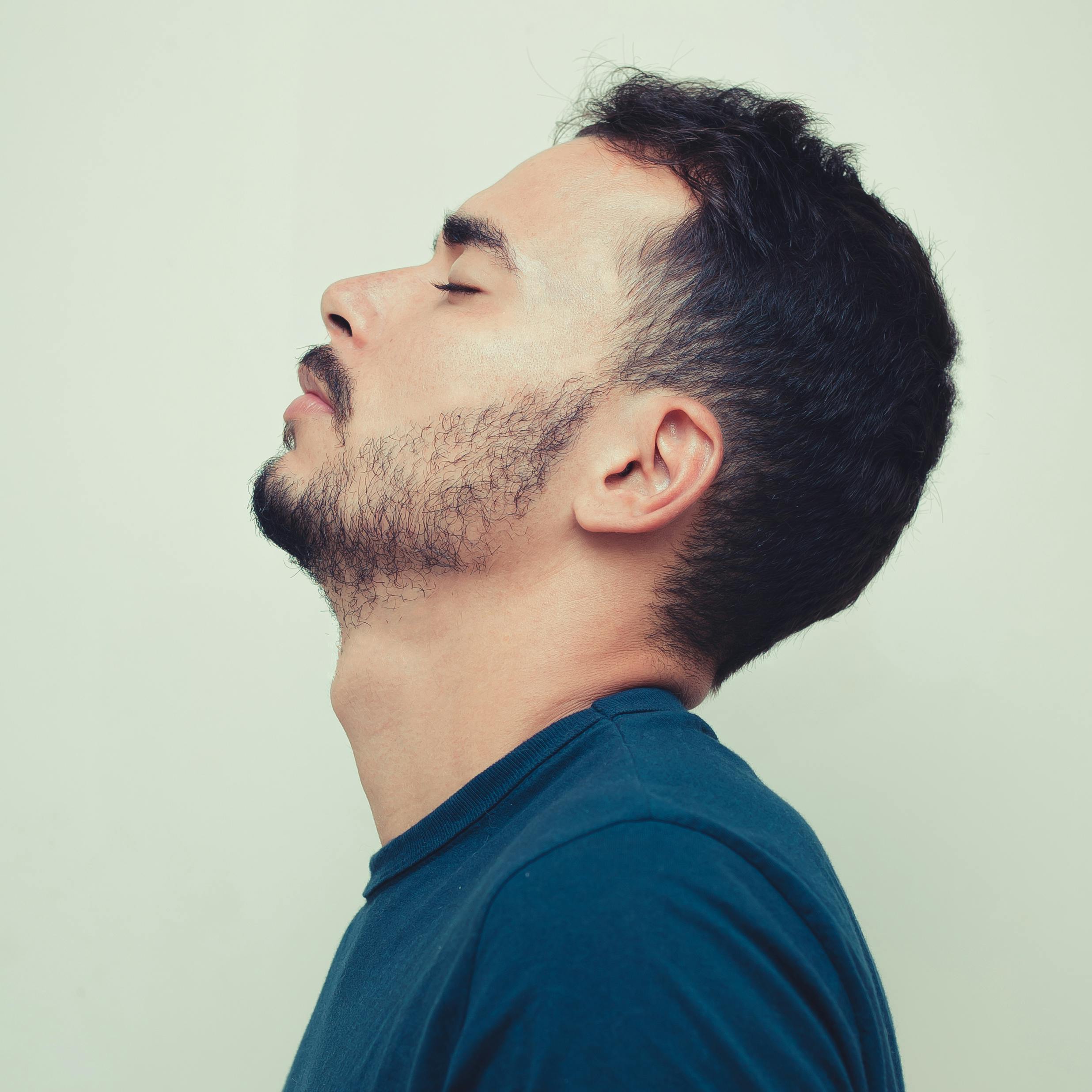 Man's Face in Close Up Shot · Free Stock Photo