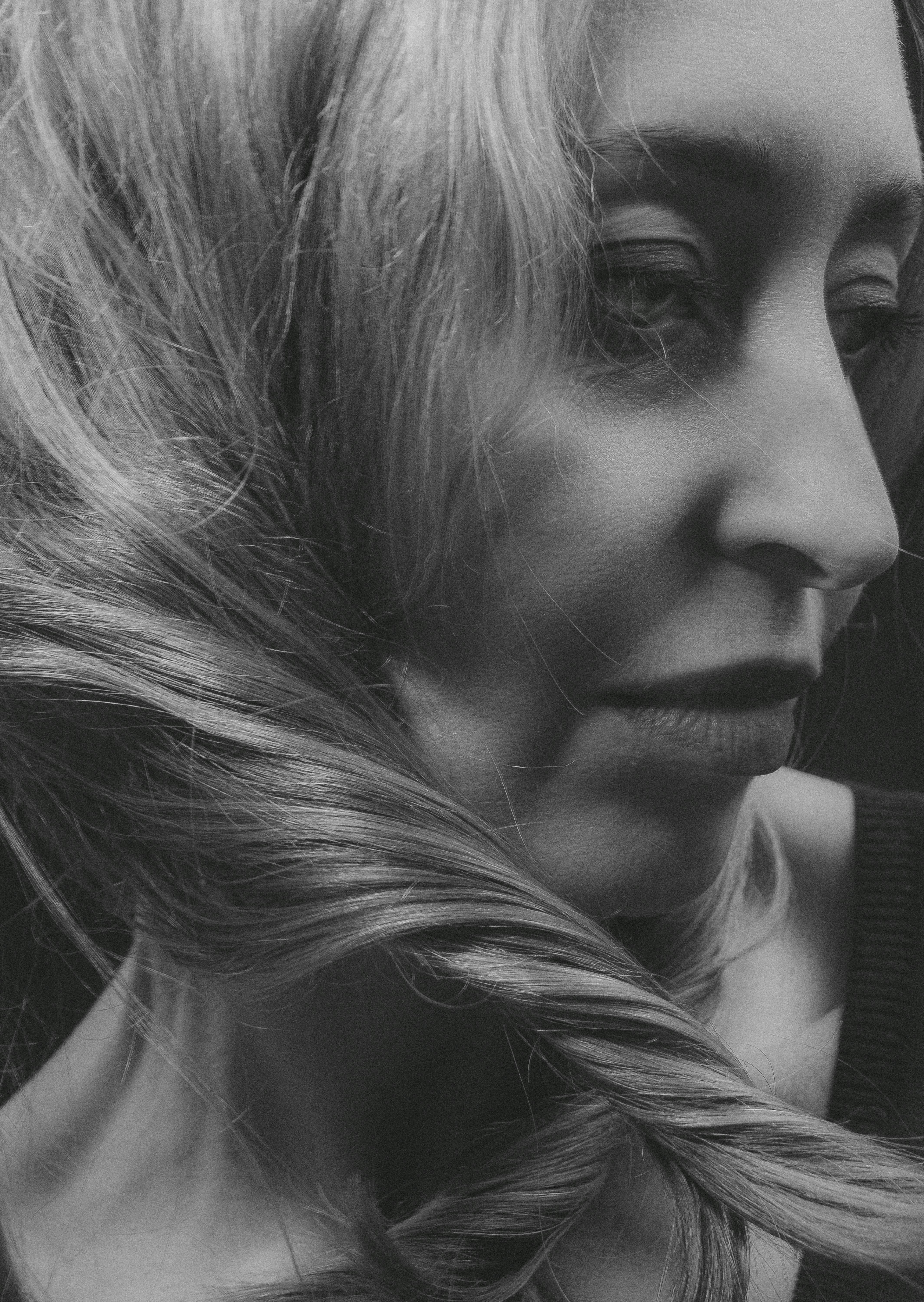 Beautiful Woman in Grayscale Photography · Free Stock Photo