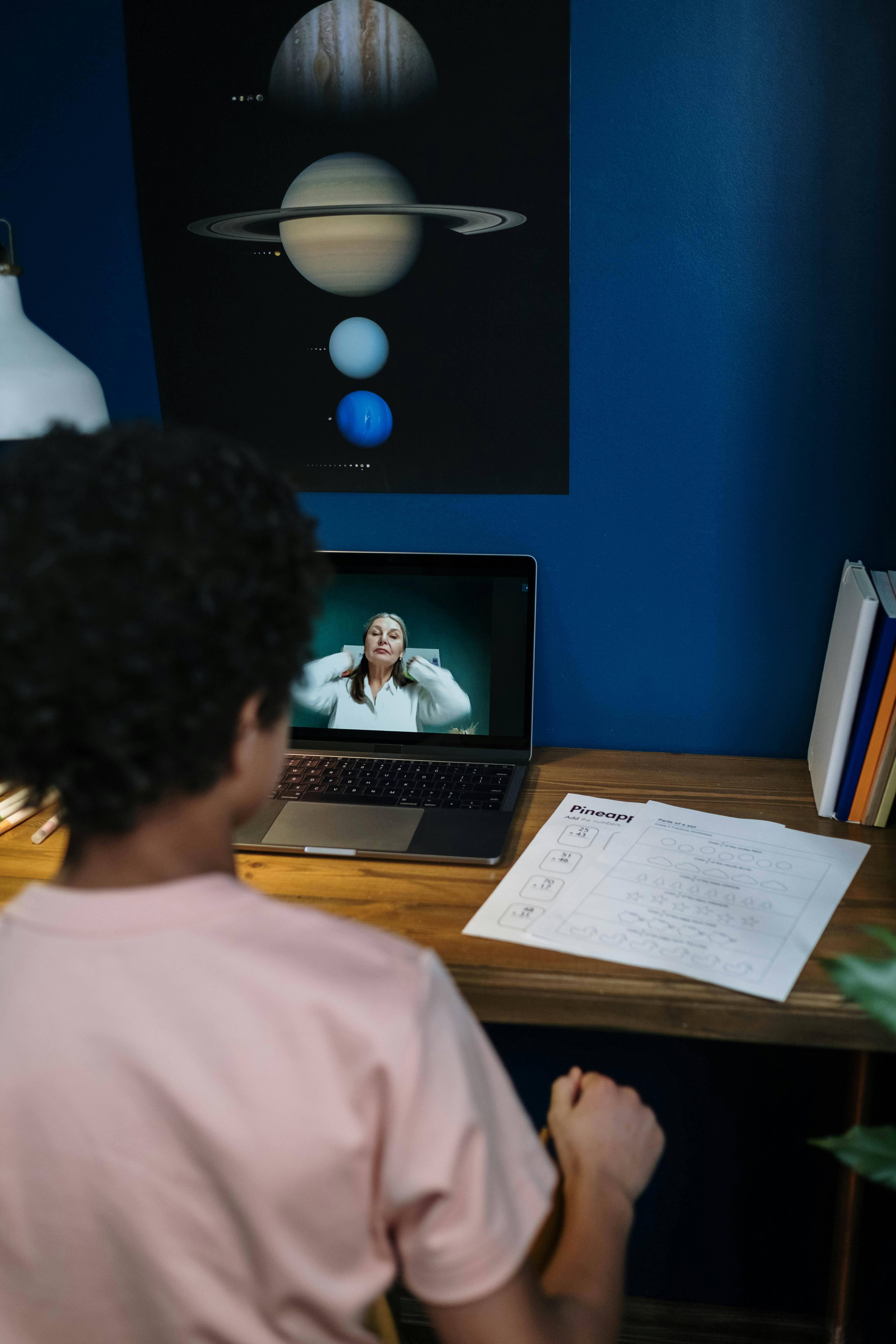 A Student Listening to Online Class · Free Stock Photo