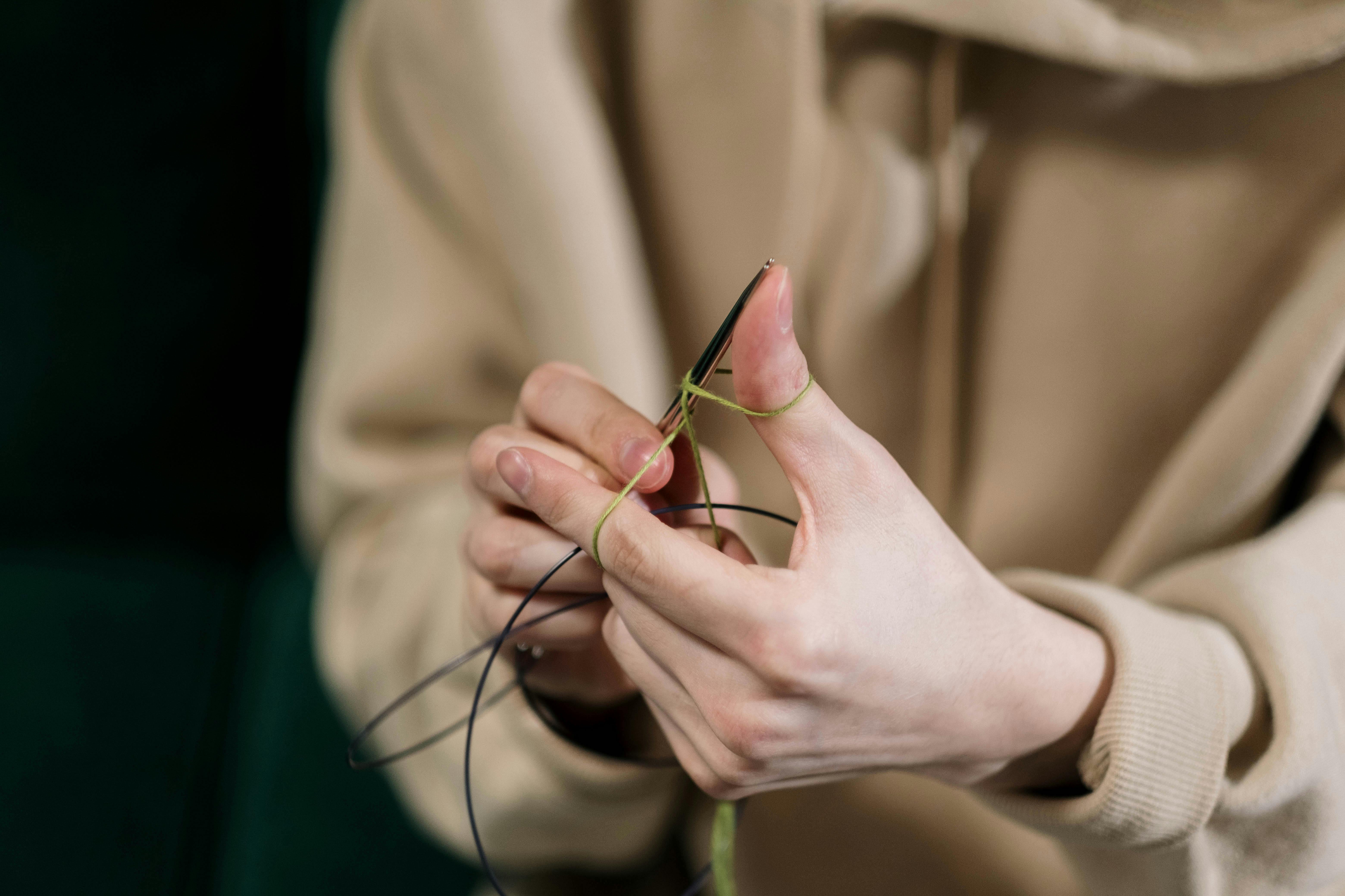 A Person Doing Knitting · Free Stock Photo