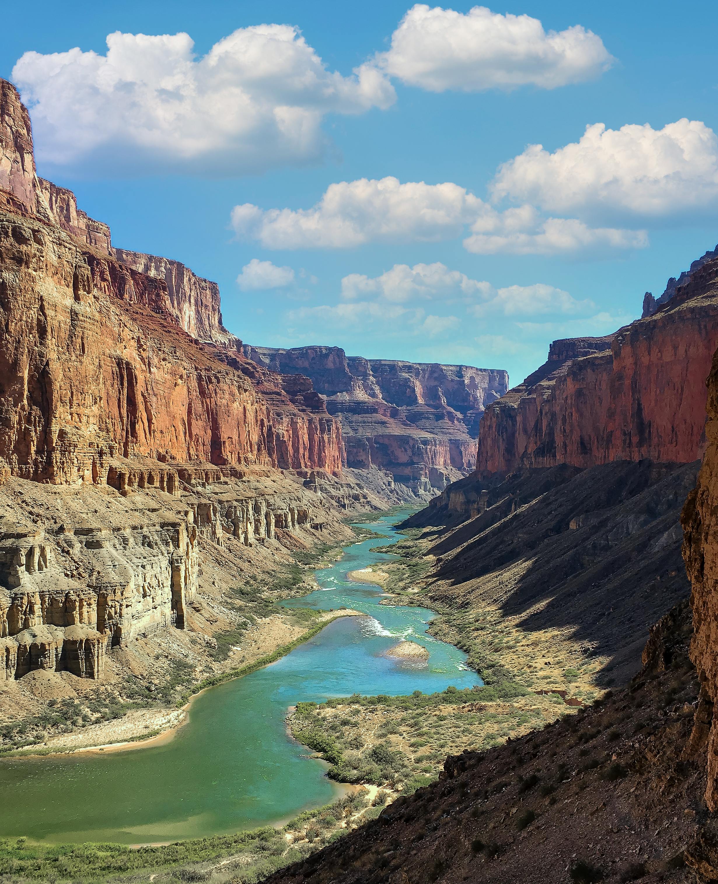 Colorado River between Rock Formations · Free Stock Photo