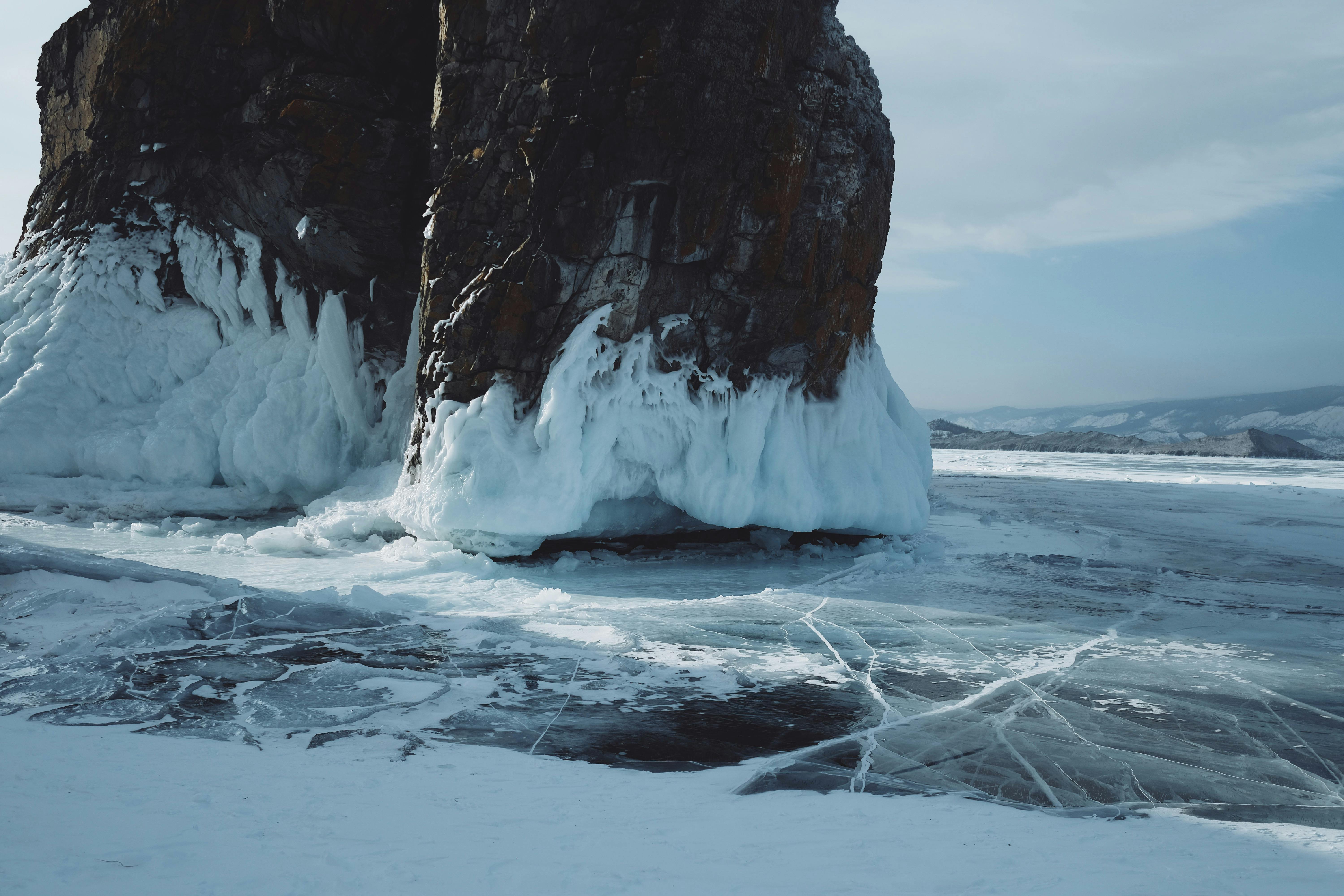 A Body of Water Frozen by Cold Weather · Free Stock Photo