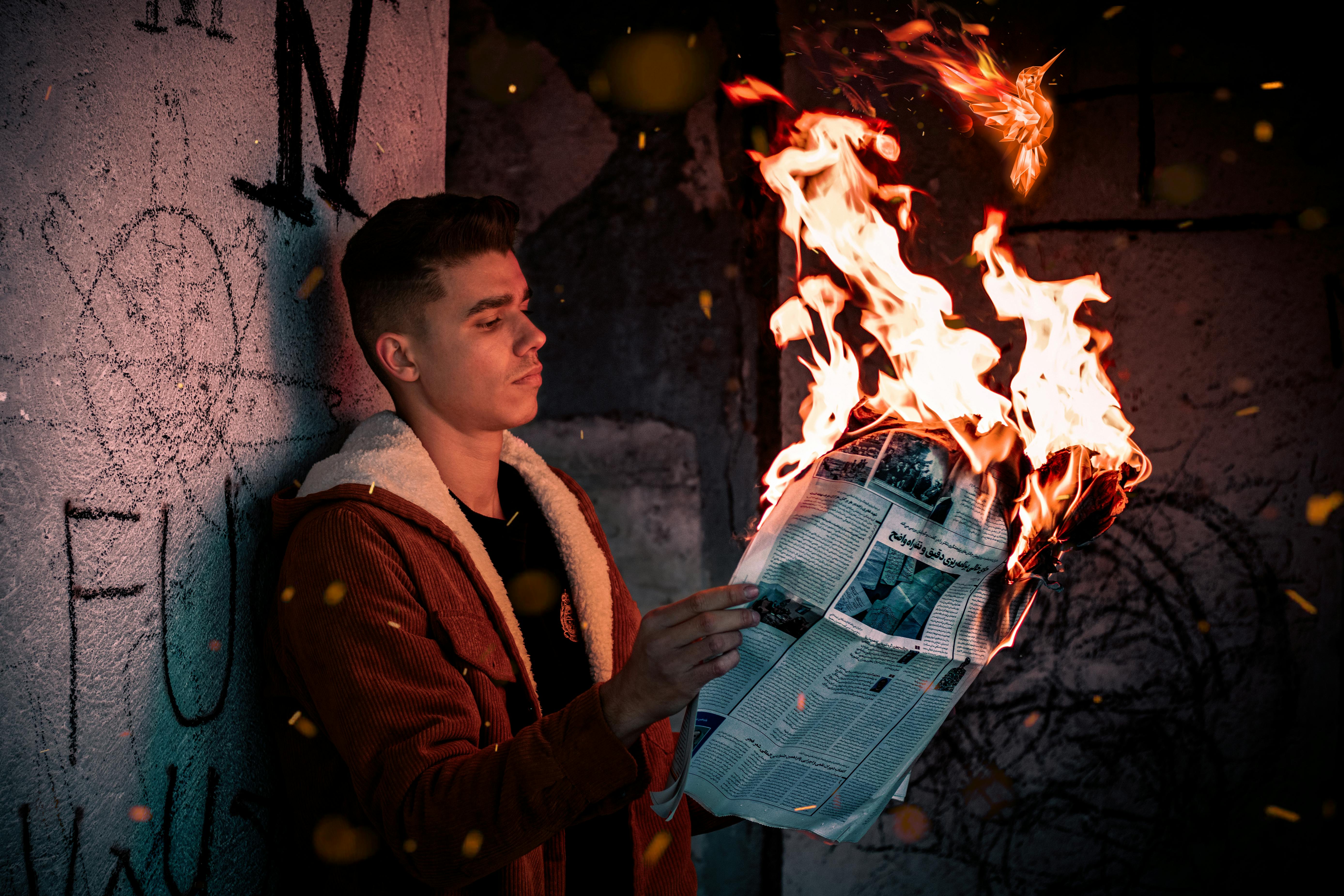 5 Ways to Create a Viral Meme with a Man Writing Fire