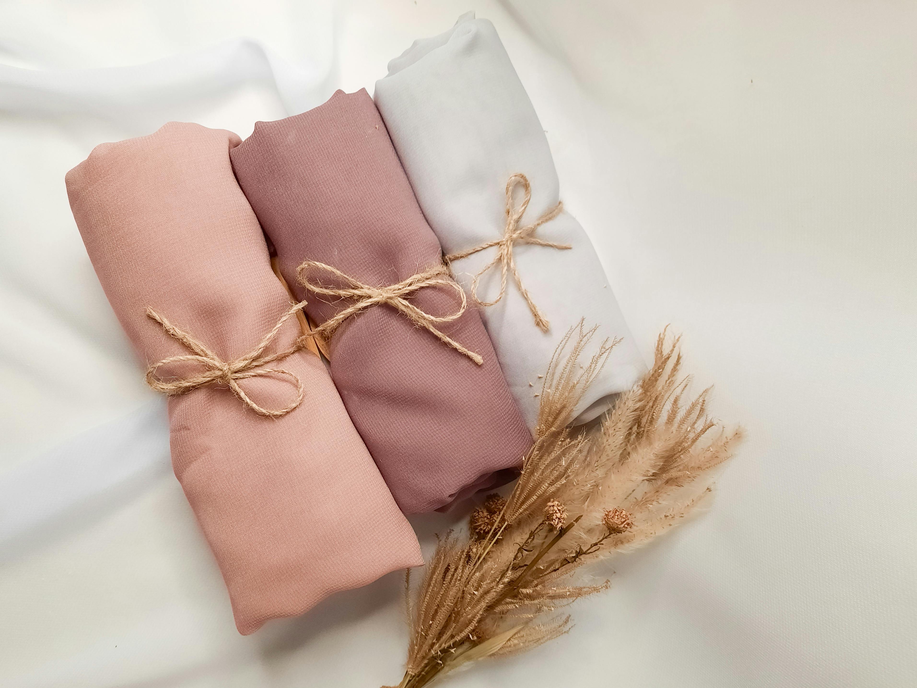 Close-Up Shot of Wrapped Fabrics · Free Stock Photo