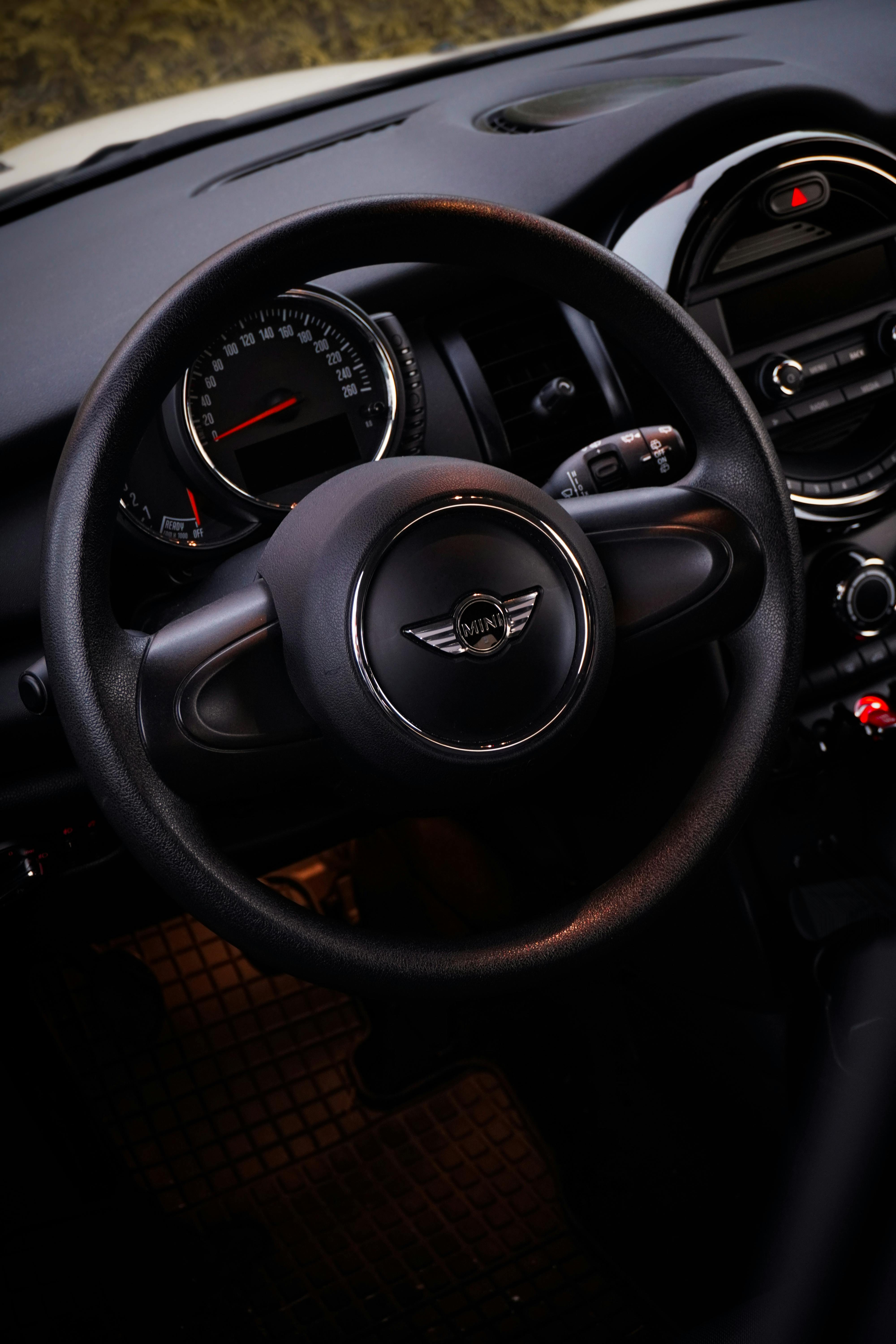 Black Mini Cooper Steering Wheel · Free Stock Photo