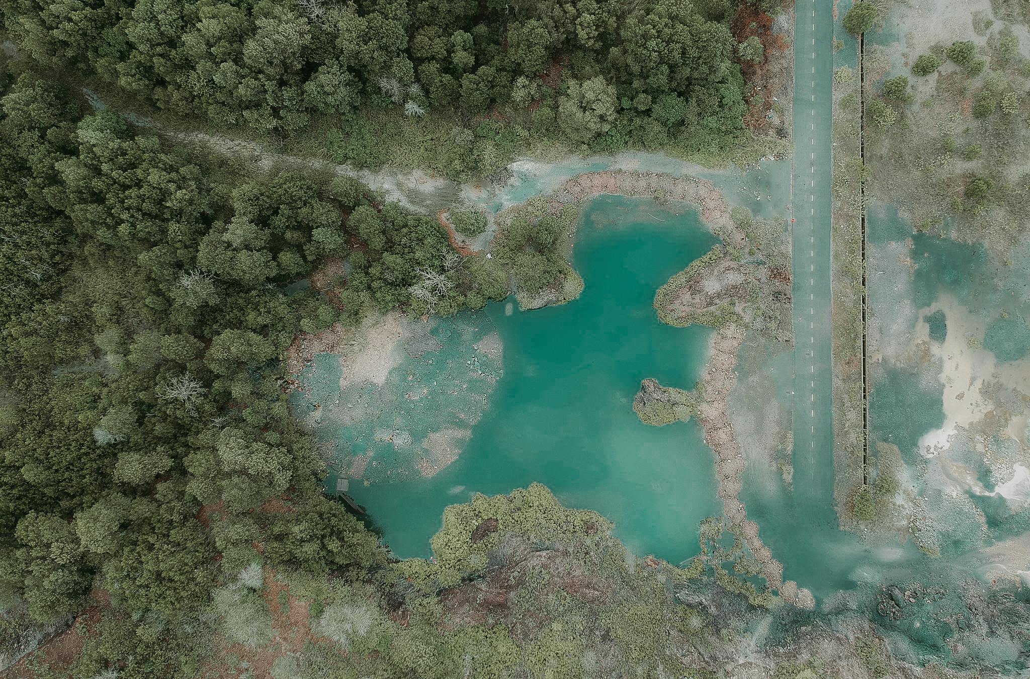 Aerial Photography Of Blue Lake · Free Stock Photo