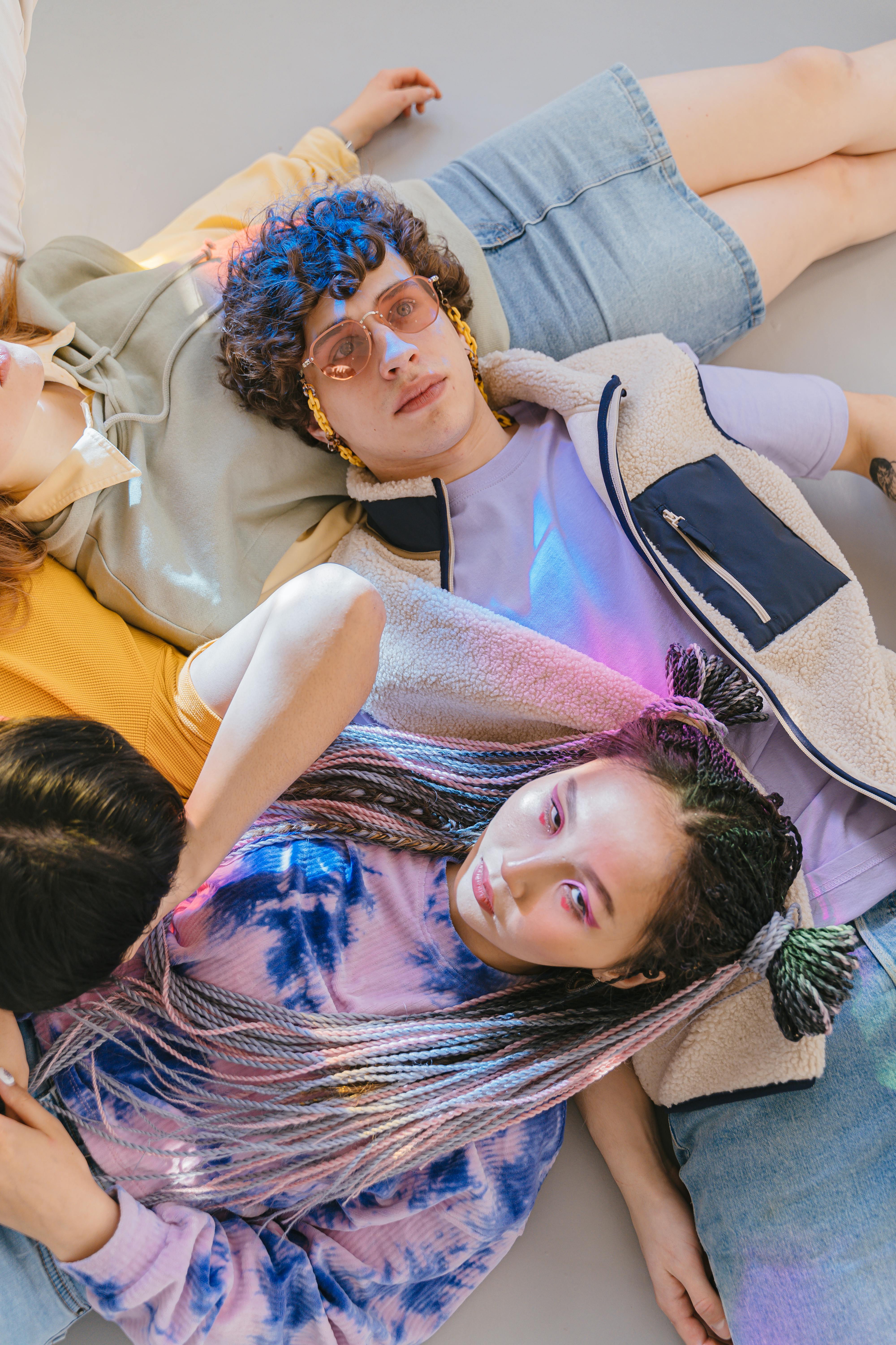 A Woman Lying on the Lap · Free Stock Photo