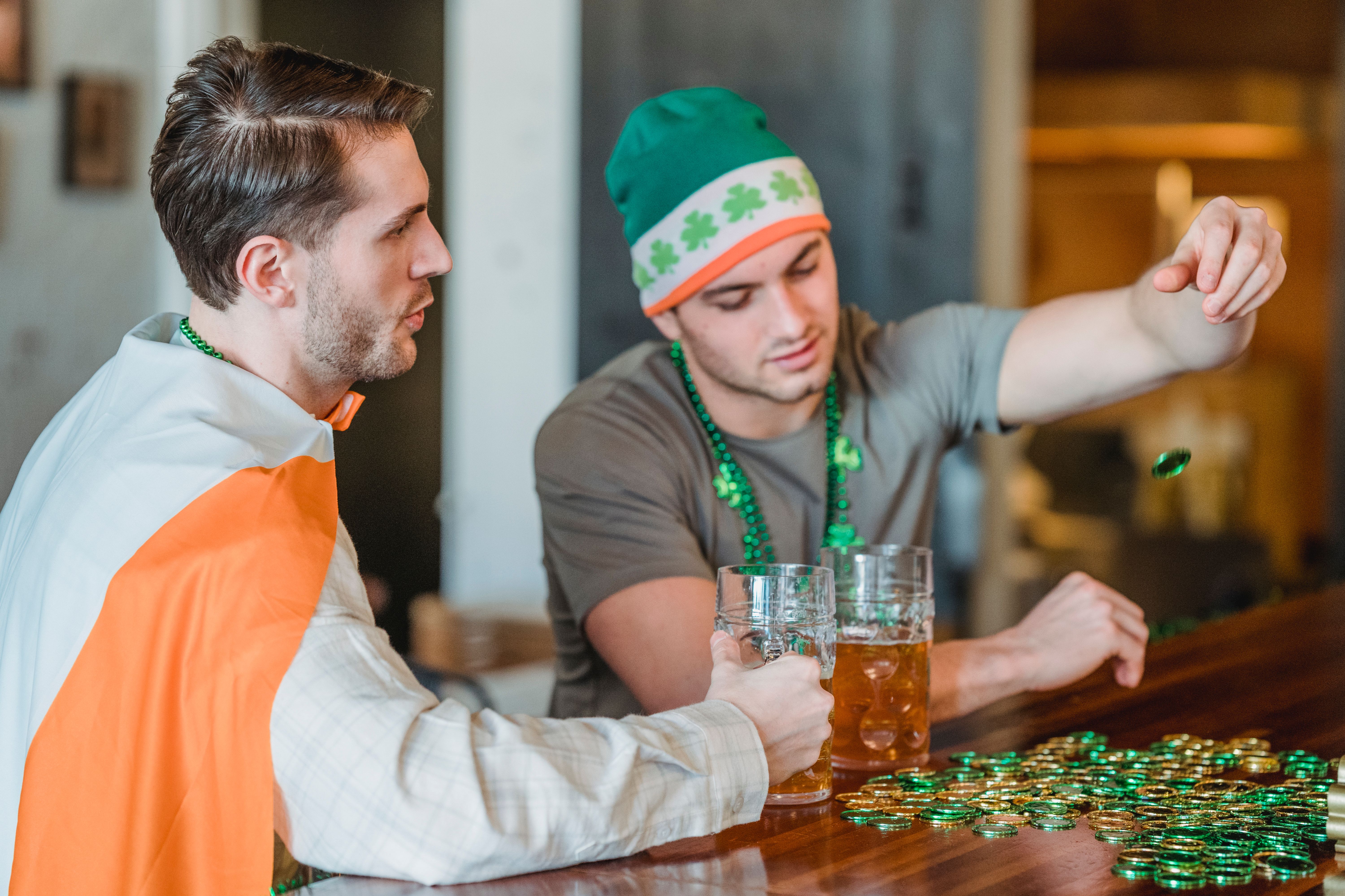 A Two Men Talking in the Bar · Free Stock Photo